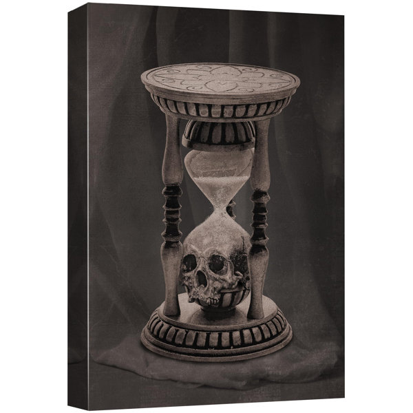 IDEA4WALL " Skeleton Under The Stool Gothic Moody Dark Illustrations ...