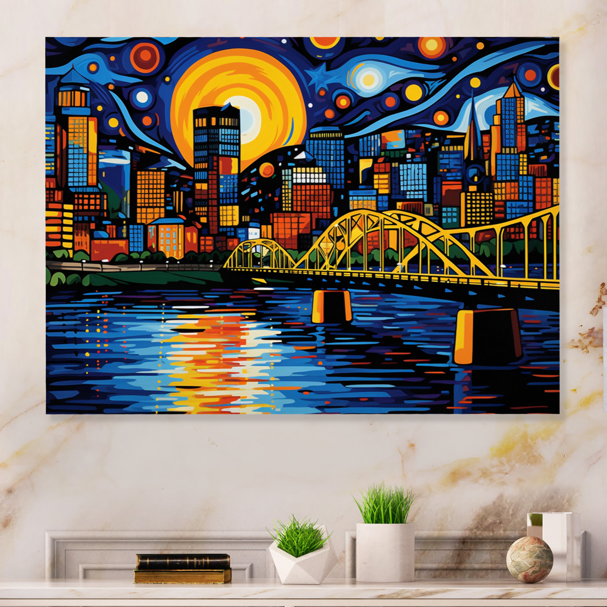 Red Barrel Studio® City Pittsburgh Popart I - Pittsburgh Metal Wall Art ...