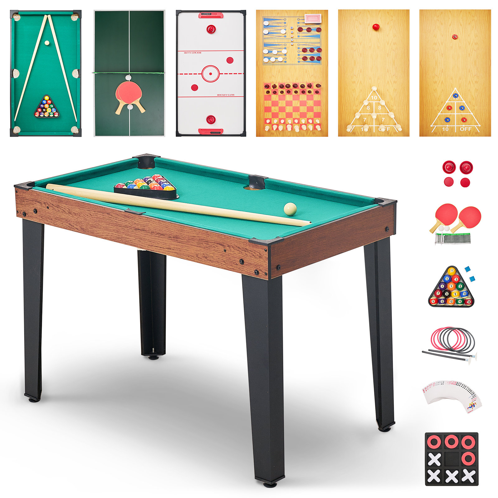 ShangQuan WuLiu Combo Game Table Set - Multi Game Table, Gifts for Home ...