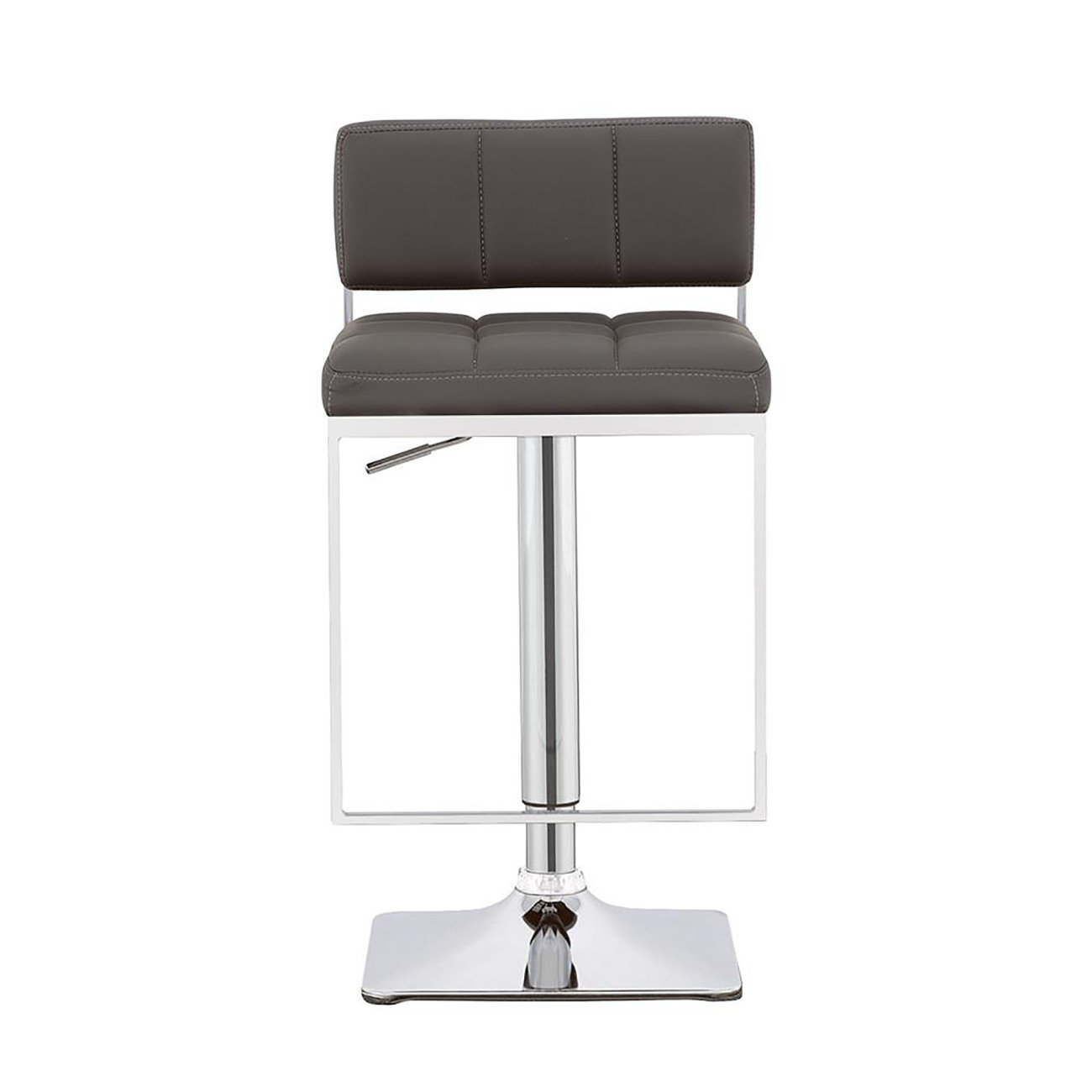 Ivy Bronx Modern Bar Stool Adjustable Bar Stool With Sleek Chrome ...