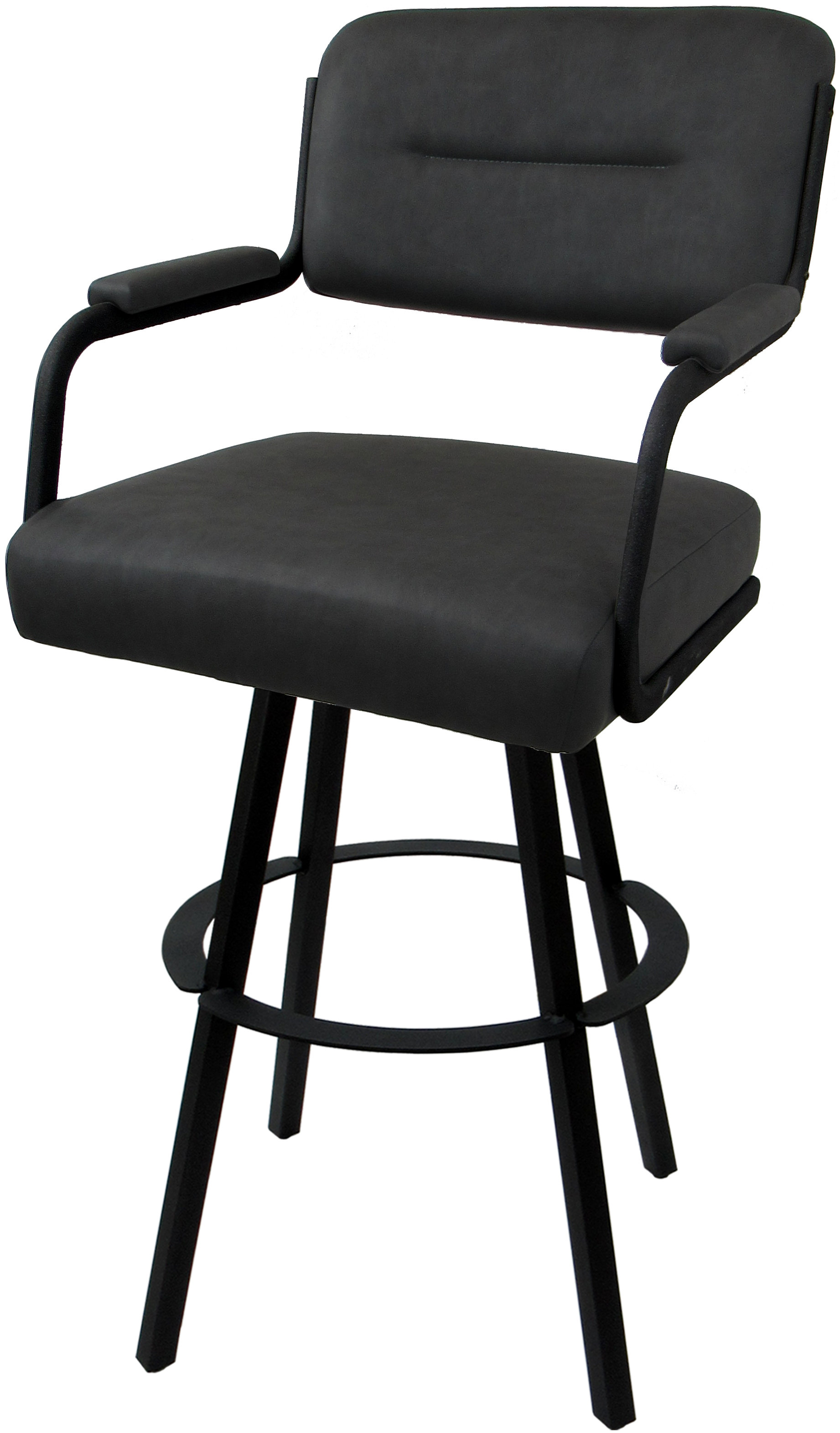 Corrigan Studio Swivel Metal Extra Tall Bar Stool 34" Seat On Warren ...