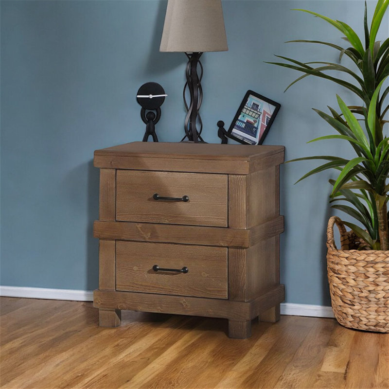 Latitude Run® Magnolia Antique Oak Nightstand | Wayfair