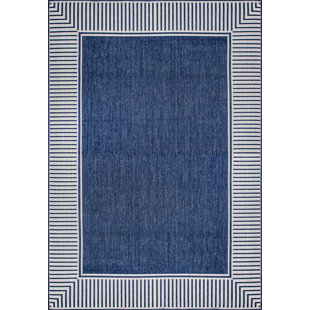 Navy Outdoor Rugs You'll Love | Wayfair