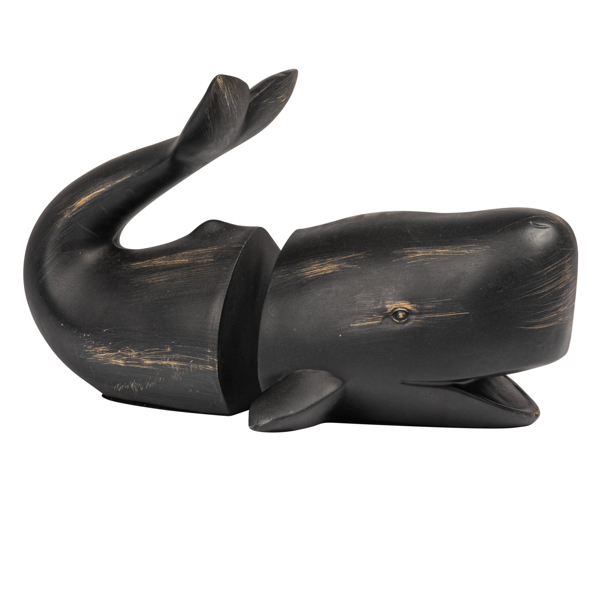 Breakwater Bay Natal Decorative Distressed Resin Whale Bookends ...