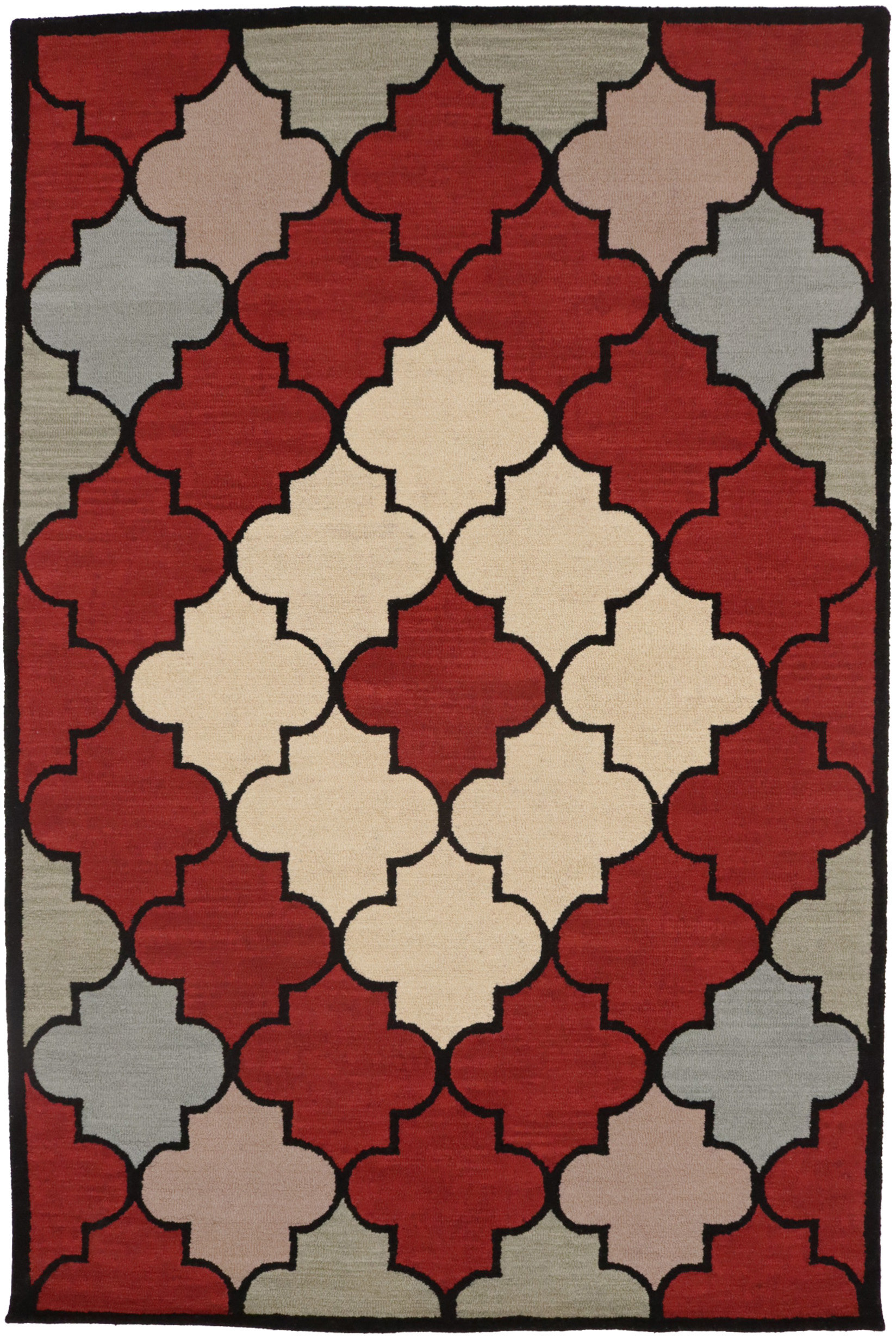 Winston Porter Multicolored Modern 5X8 Oriental Area Rug | Wayfair