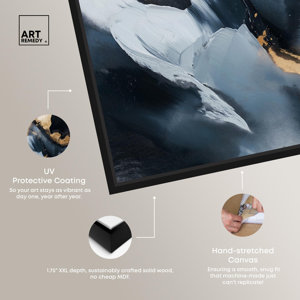 Art Remedy Gray Abstract Canvas Abstract Interlude I | Wayfair