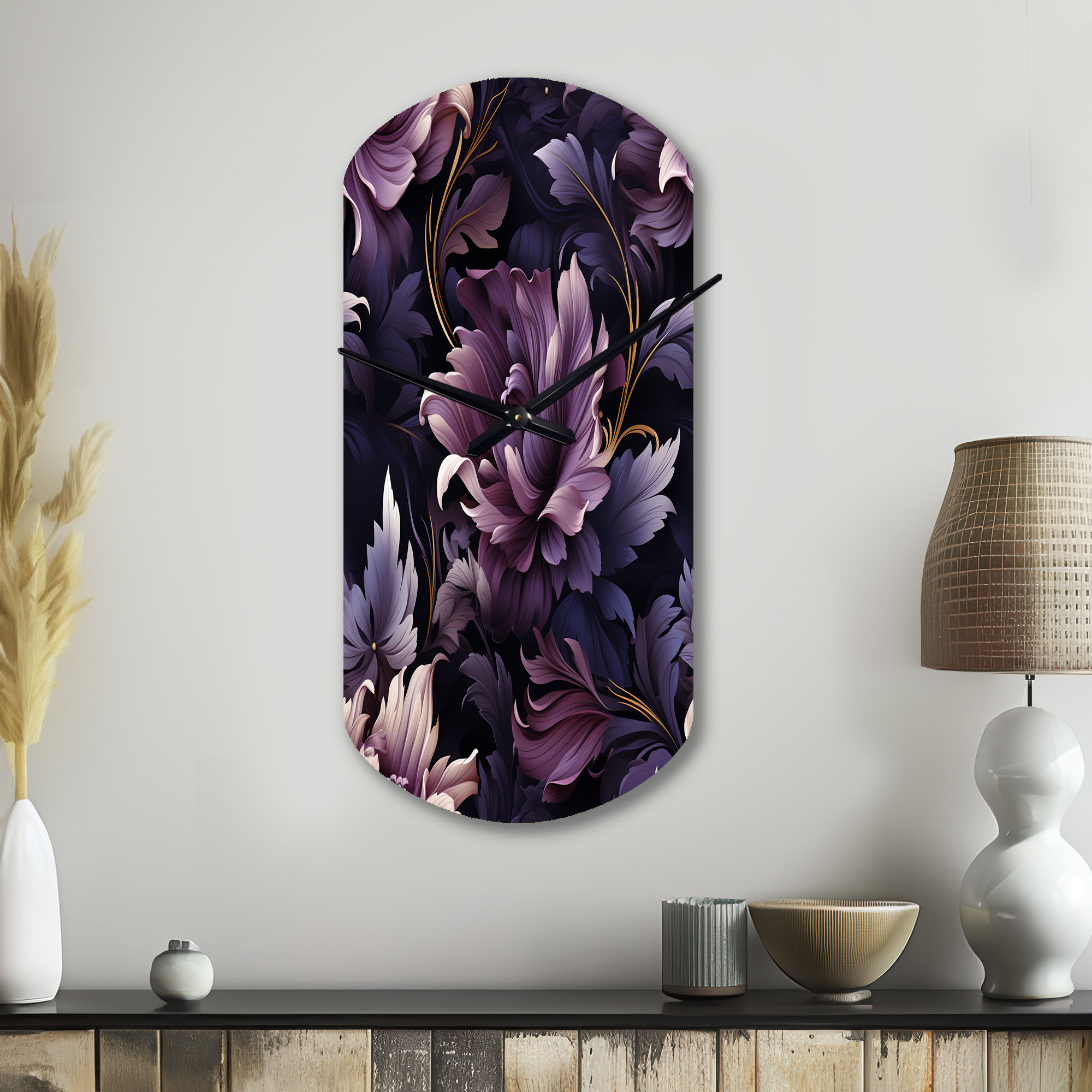 Design Art Shadowed Elegance Moody Patterns - Cylinder Shape Decorative ...