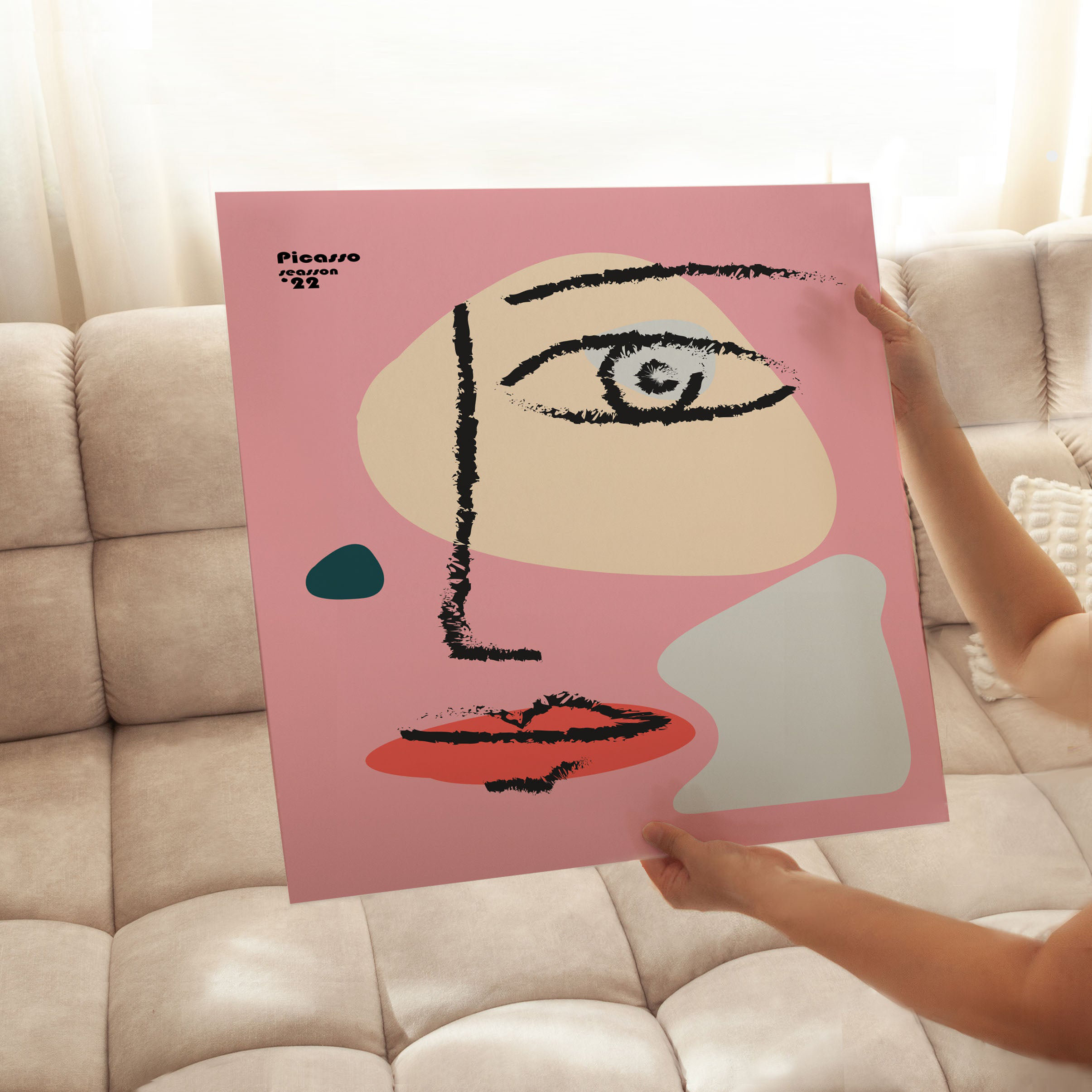 Vault W Artwork Abstract Picasso Face III Modern Unframed Art Print ...