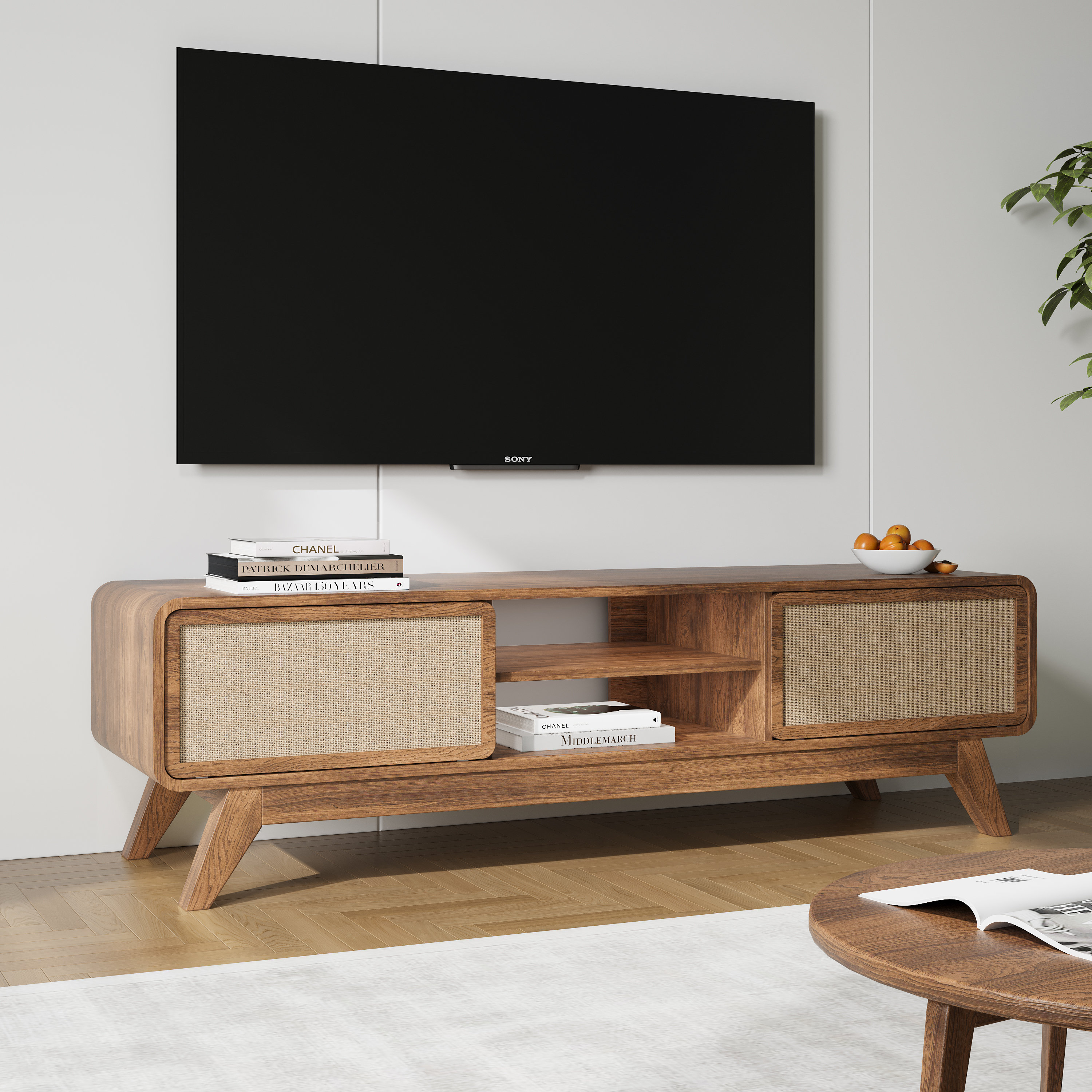Bay Isle Home™ Bonsal 65'' Media Console | Wayfair