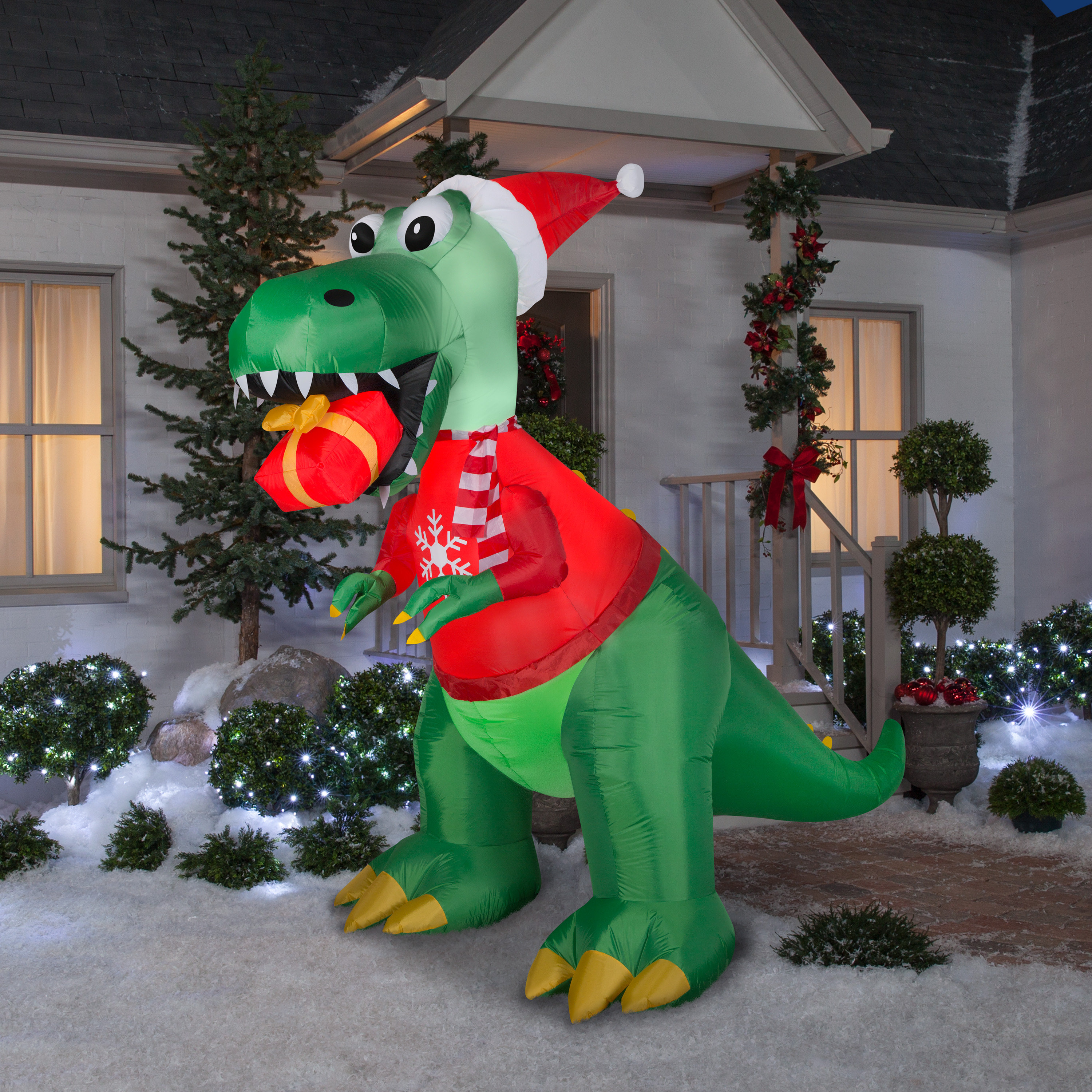 Gemmy Industries Airblown-T-Rex w/Gift-LG - Wayfair Canada