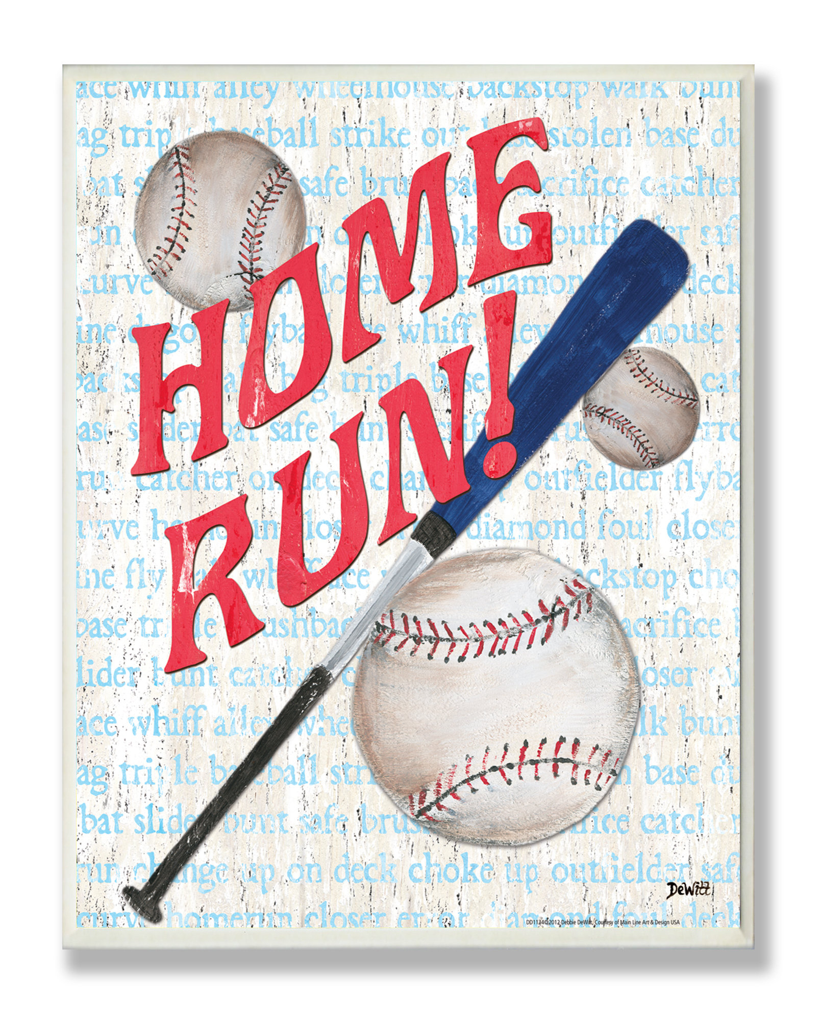 Viv + Rae™ Merced Home Run Border Decorative Plaque | Wayfair