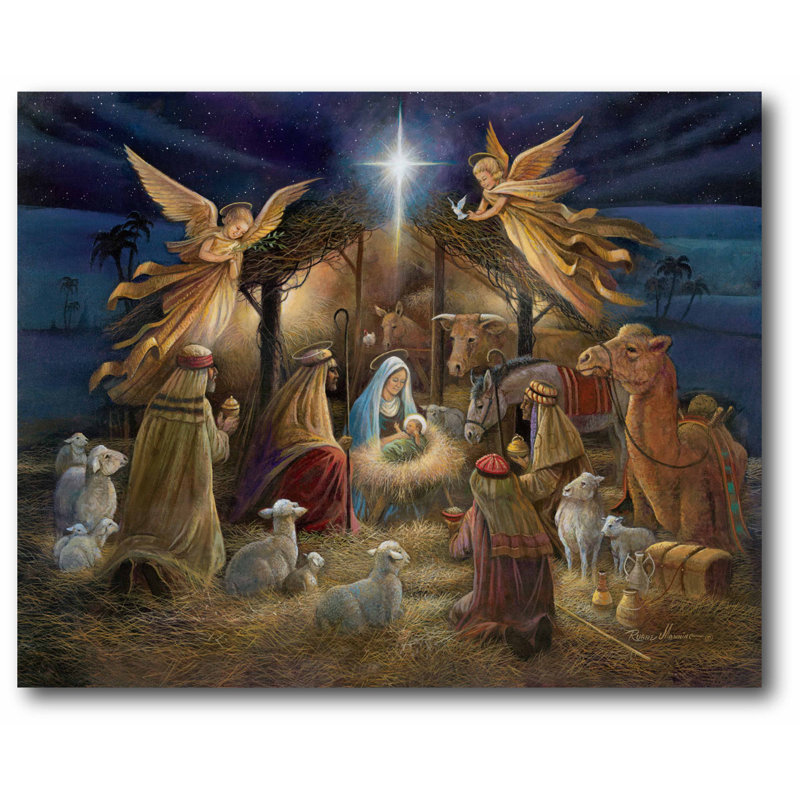 The Holiday Aisle® Nativity' Graphic Art Print on Canvas & Reviews ...