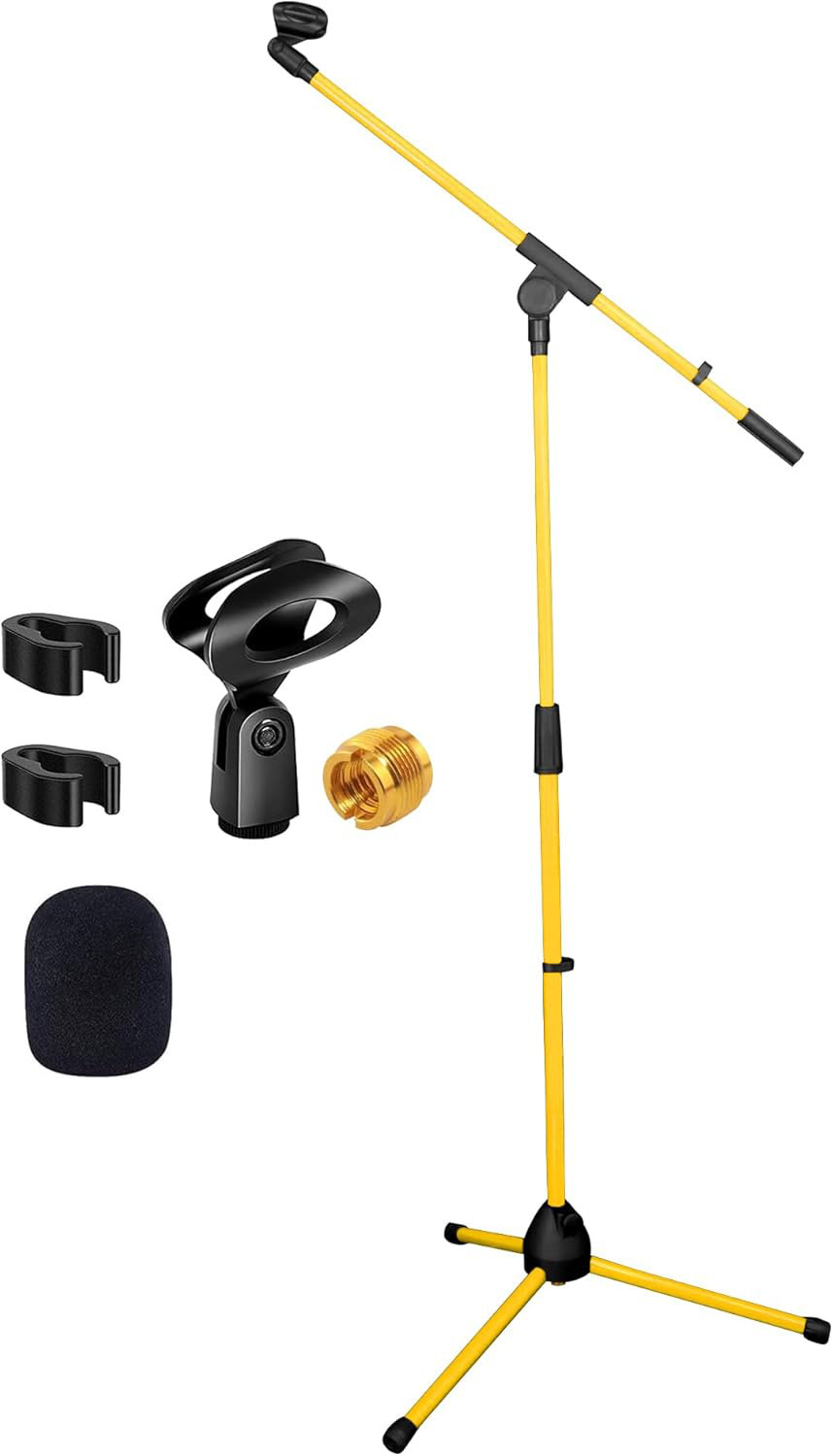 5 Core Tripod Mic Stand Height Adjustable Floor Microphone Boom Arm ...