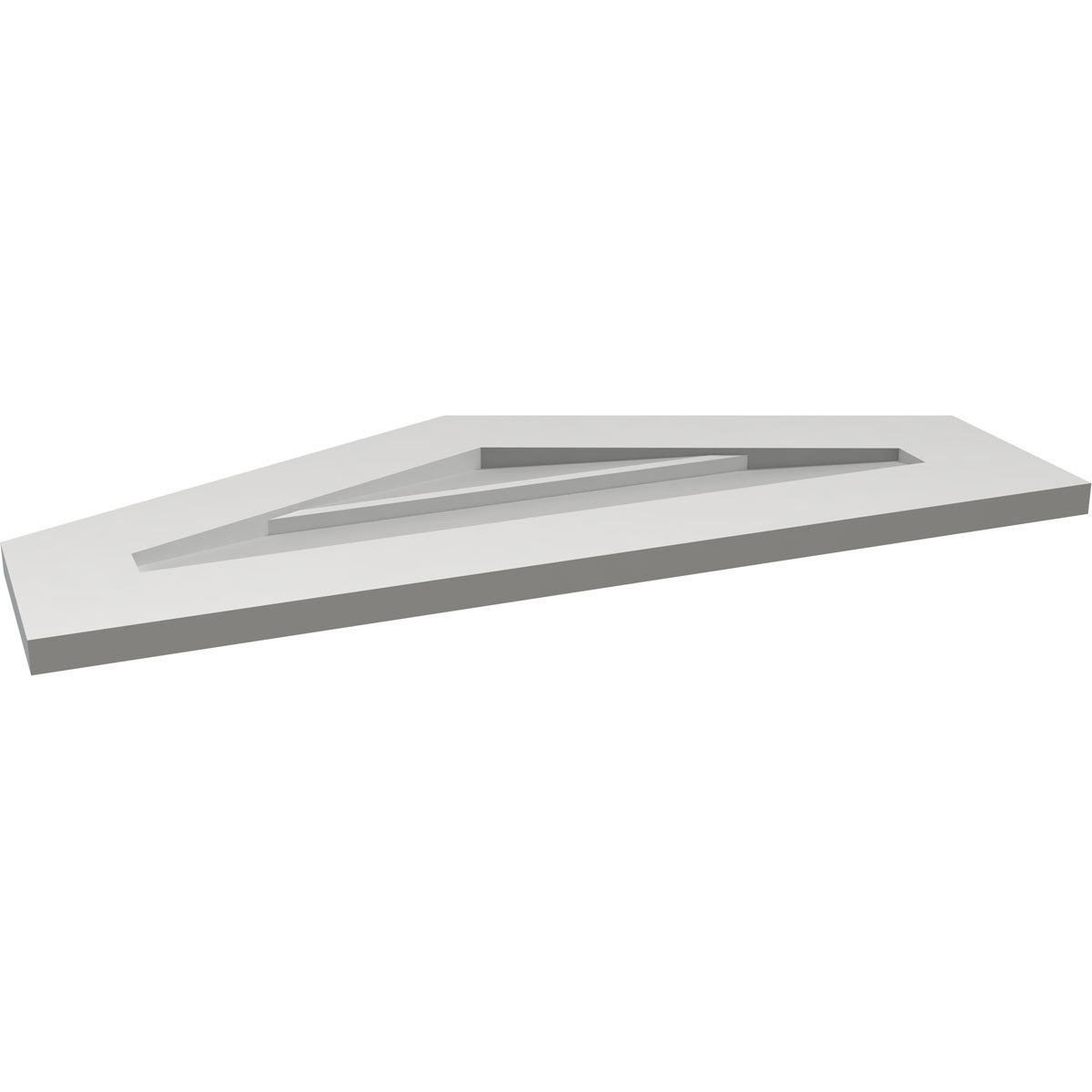 Ekena Millwork Peaked Surface Mount Signature Urethane Non-Functional ...