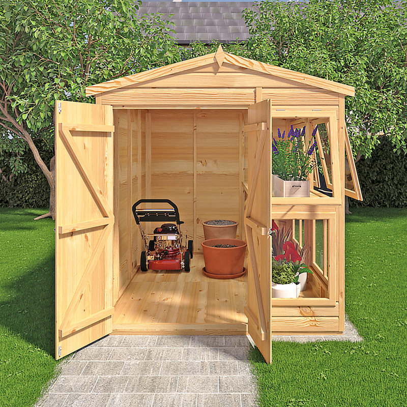 Shire GB Shire Sun Hut Potting Shed 6 Ft X 8 Ft | Wayfair.co.uk