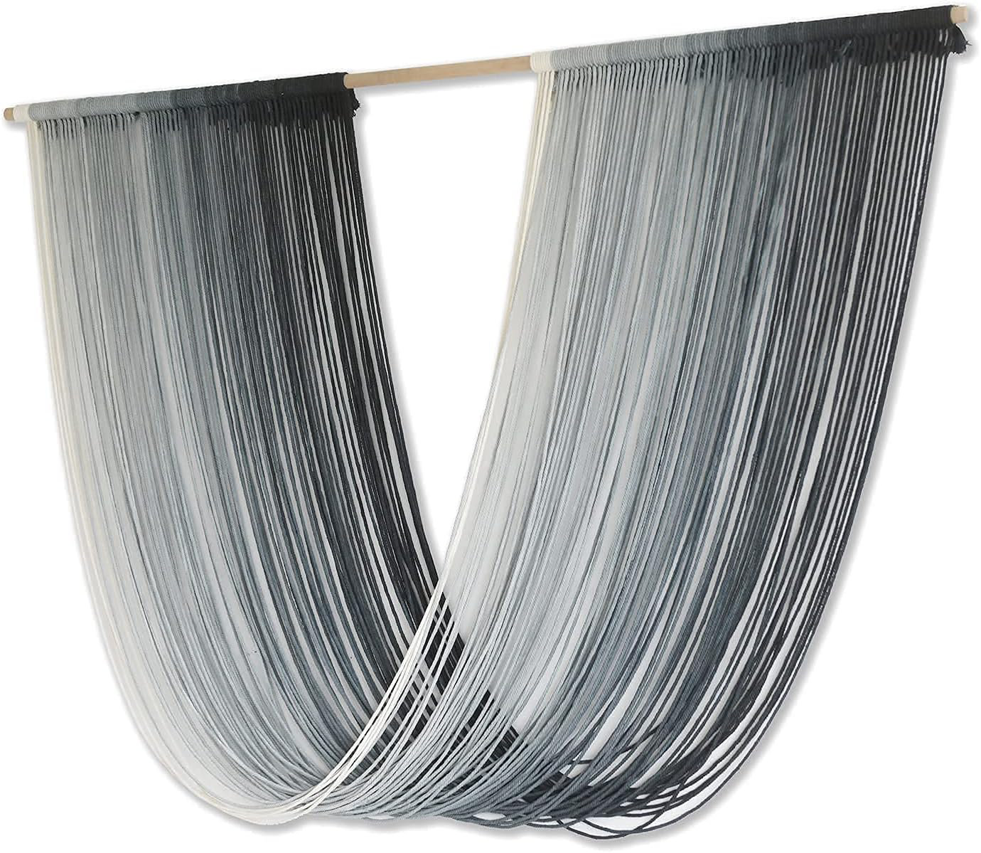 Dakota Fields Macrame Wall Hanging Large-Scale,Blue | Wayfair