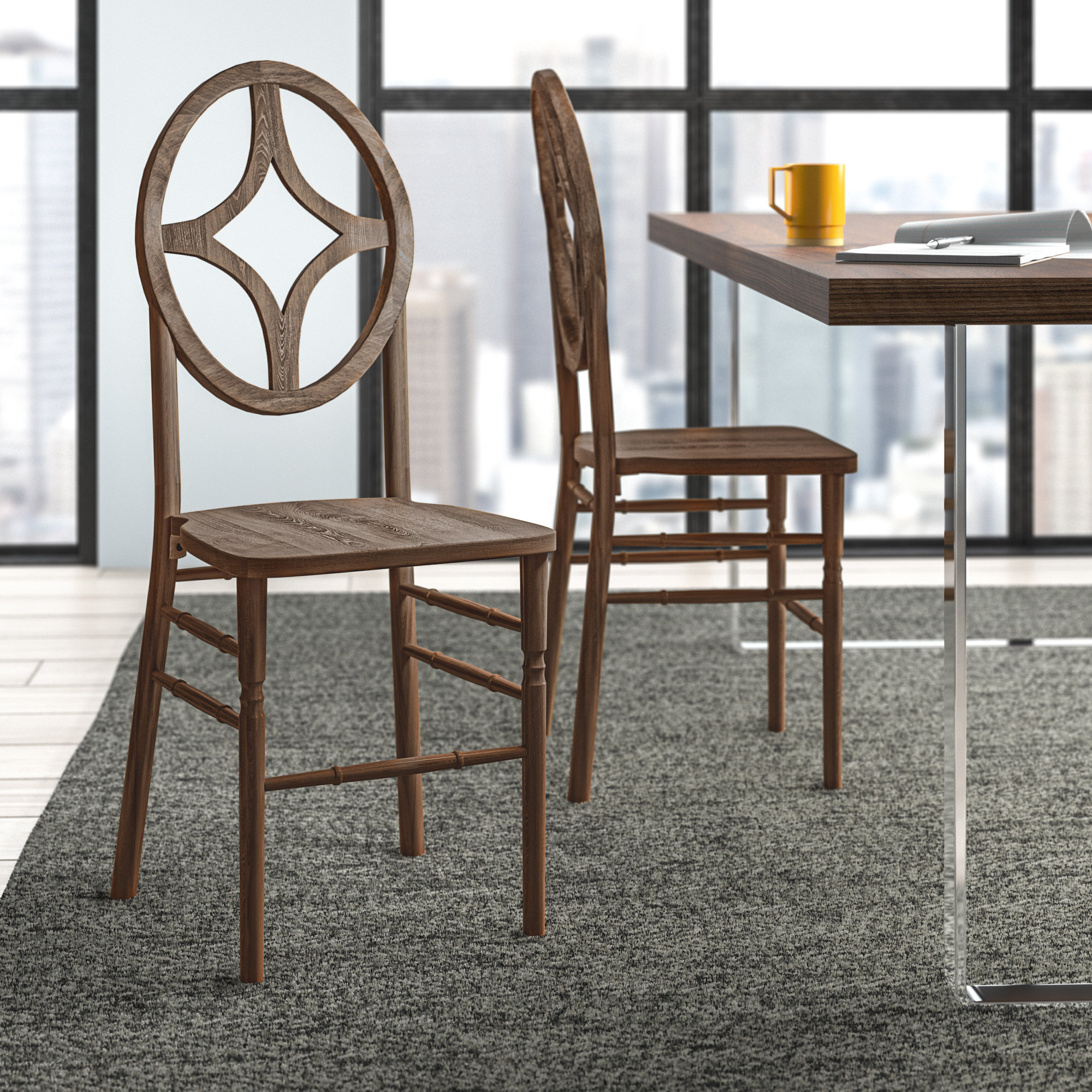 Mistana™ Reyna Solid Wood Dining Chair & Reviews - Wayfair Canada