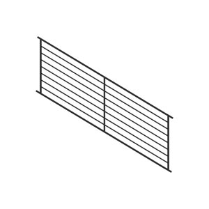 Fortress Building Products Fe26 Axis Steel Railin.g Stair Panel | Wayfair