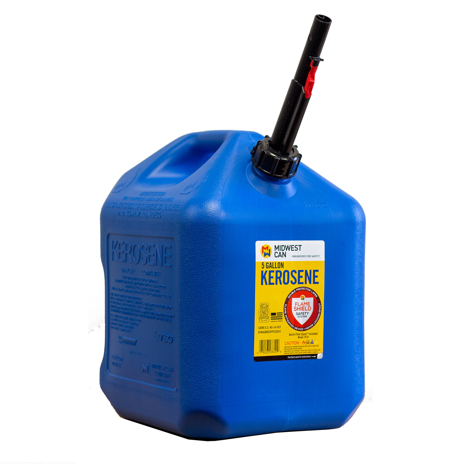 Midwest Can Company 5 Gallon Diesel Can Fuel Container W/ Auto Shut Off ...