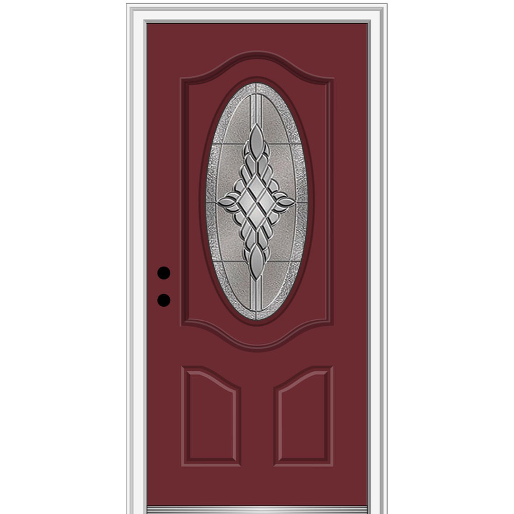 MMI DOOR Grace Painted Both Sides Different Small Oval 2-Panel Deluxe ...