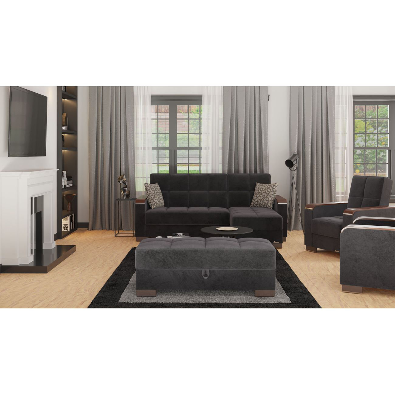 Hokku Designs Modern Ottoman Ottoman Living,Ottoman | Wayfair