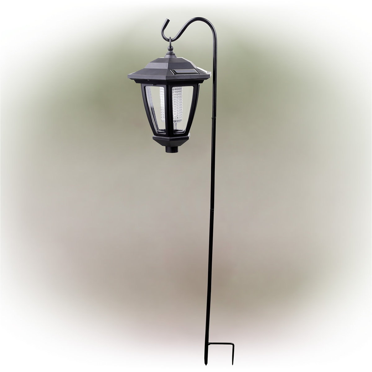 Canora Grey Sartell Black 1 -Light 10" H Solar Powered LED Lantern Head ...