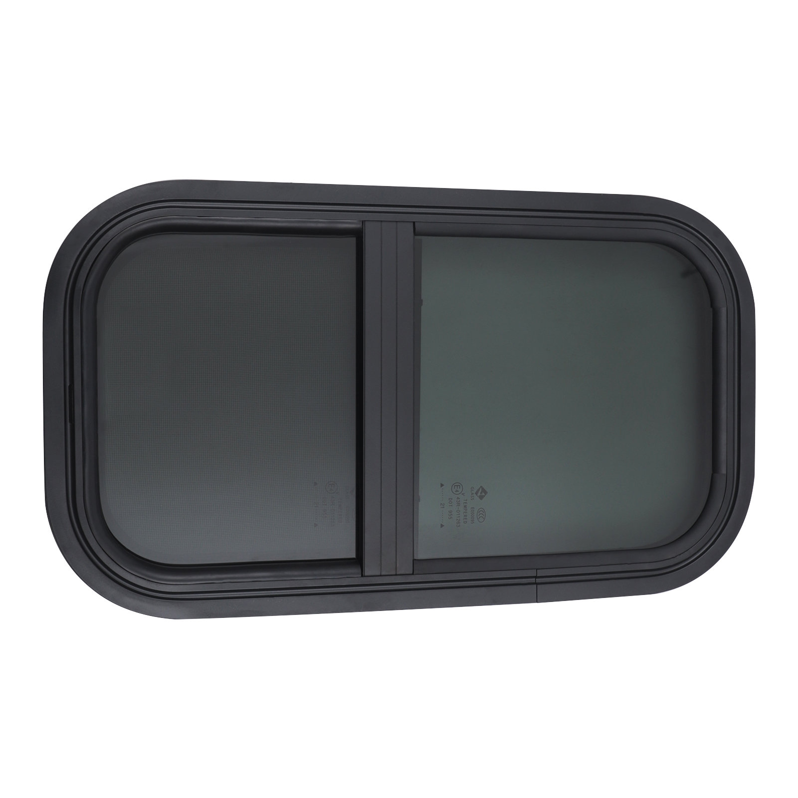 YYBUSHER Vertical Sliding RV Window Black | Wayfair