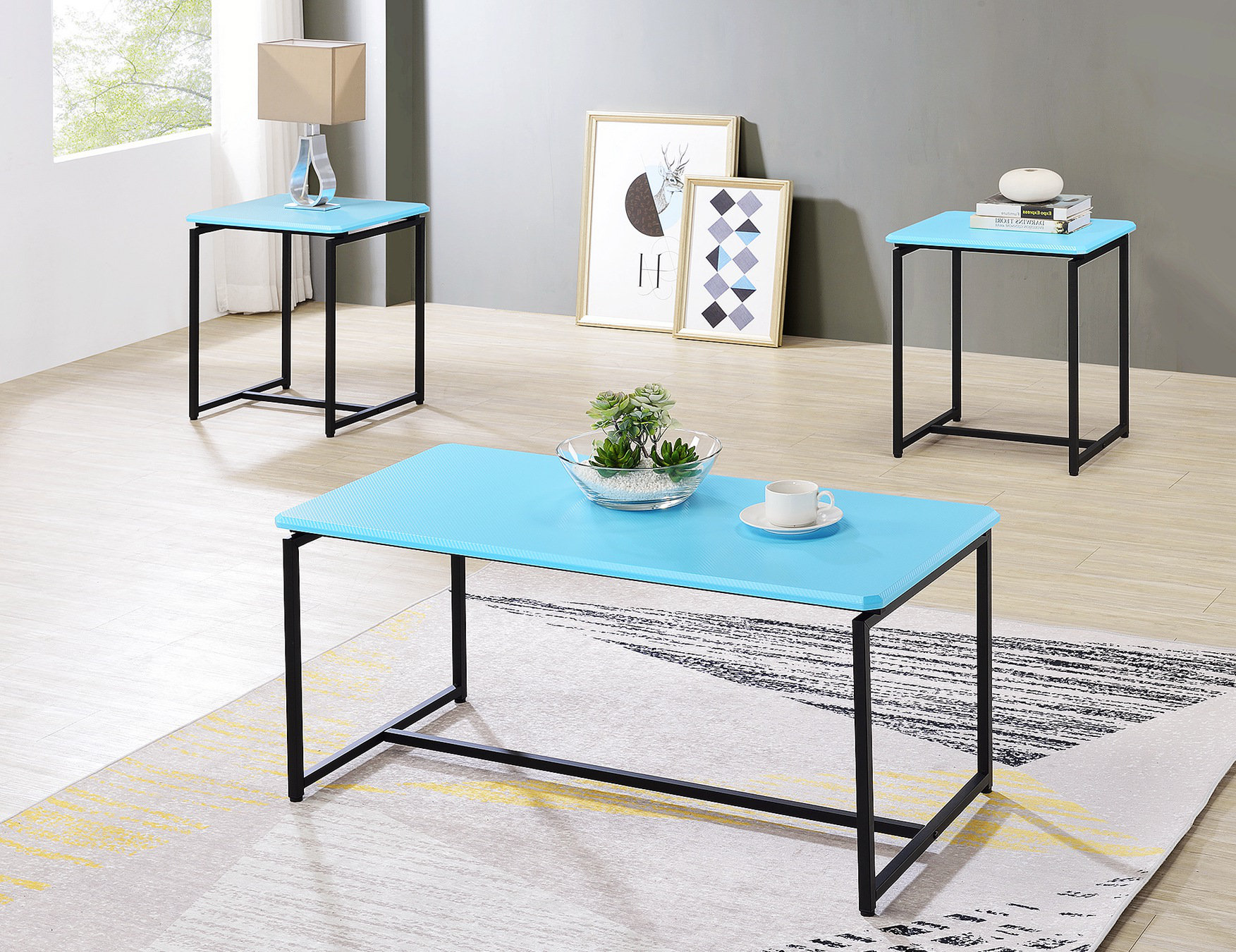 MaMa 3 Piece Carbon Fibre Wrap Coffee Table And End Table Set - Wayfair ...