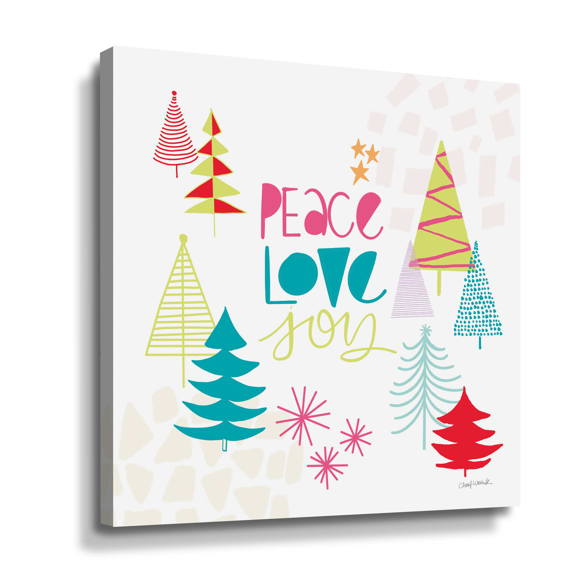 The Holiday Aisle® Peace Love Joy II Bright by Cheryl Warrick | Wayfair