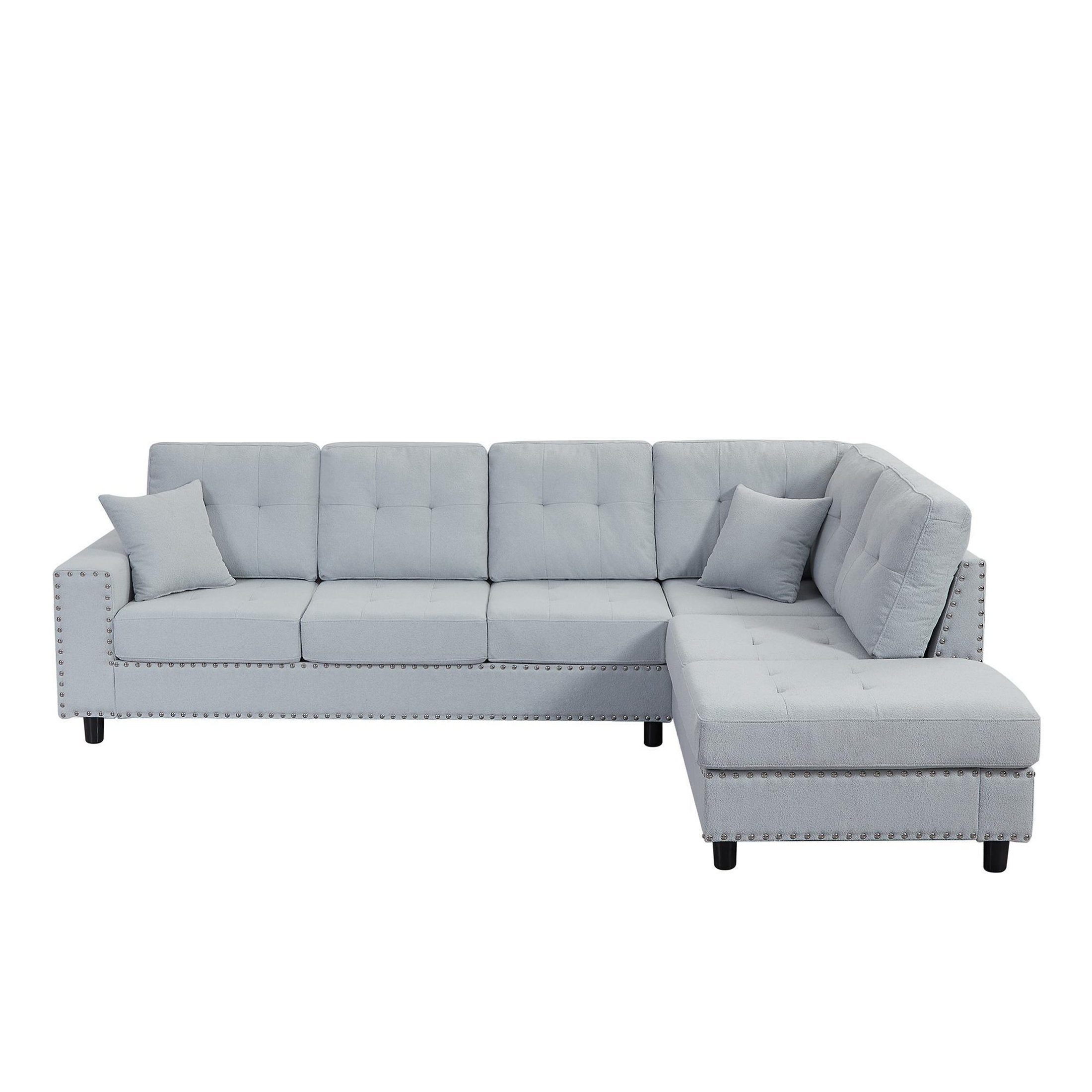 Ebern Designs Gorshtein 3 - Piece Upholstered Sectional | Wayfair