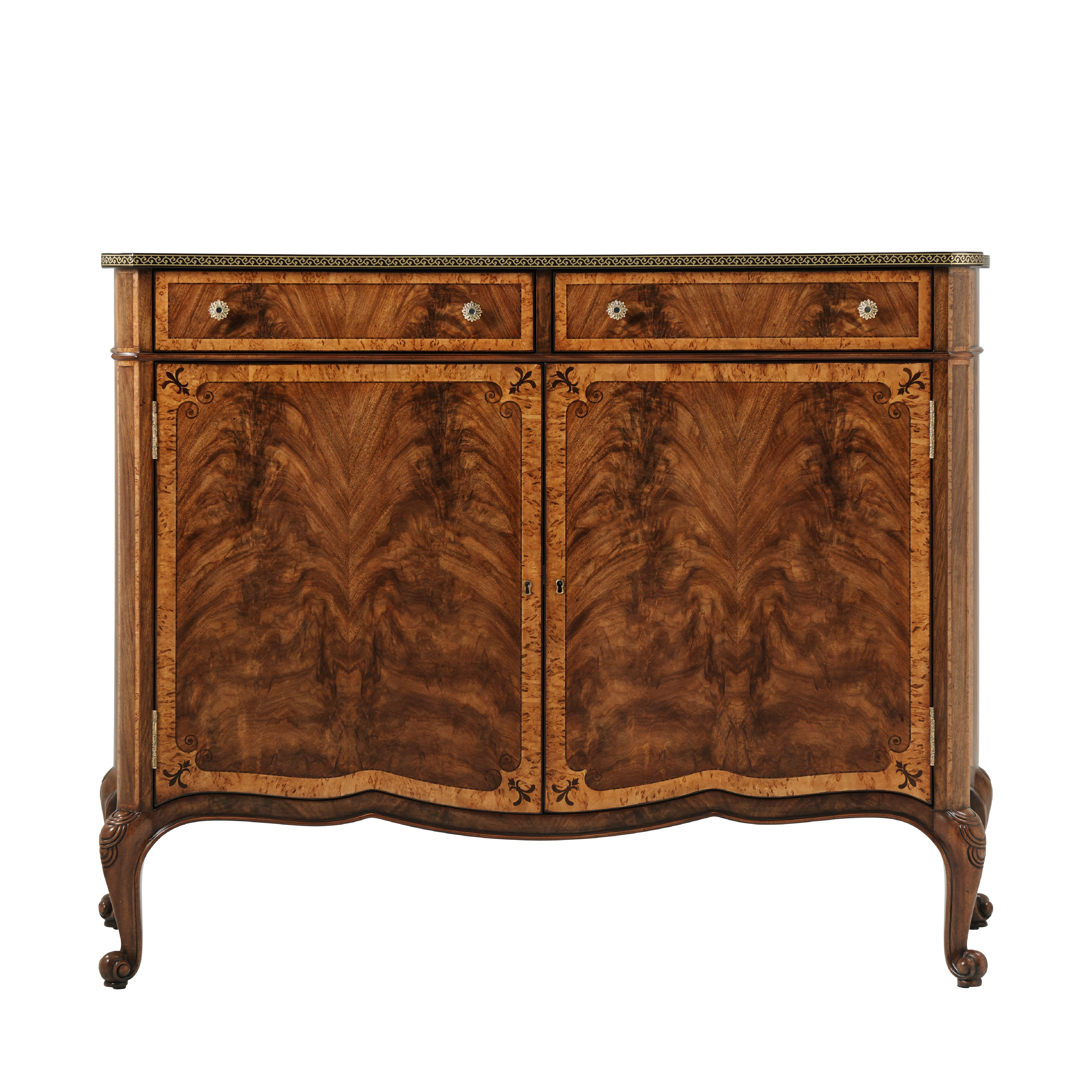 Theodore Alexander Harper 50'' Wide 2 Drawer Mahogany Solid Wood ...