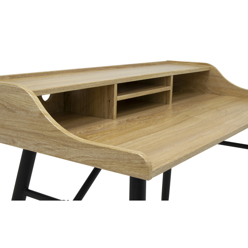 George Oliver Haddan Metal Base Writing Desk & Reviews | Wayfair