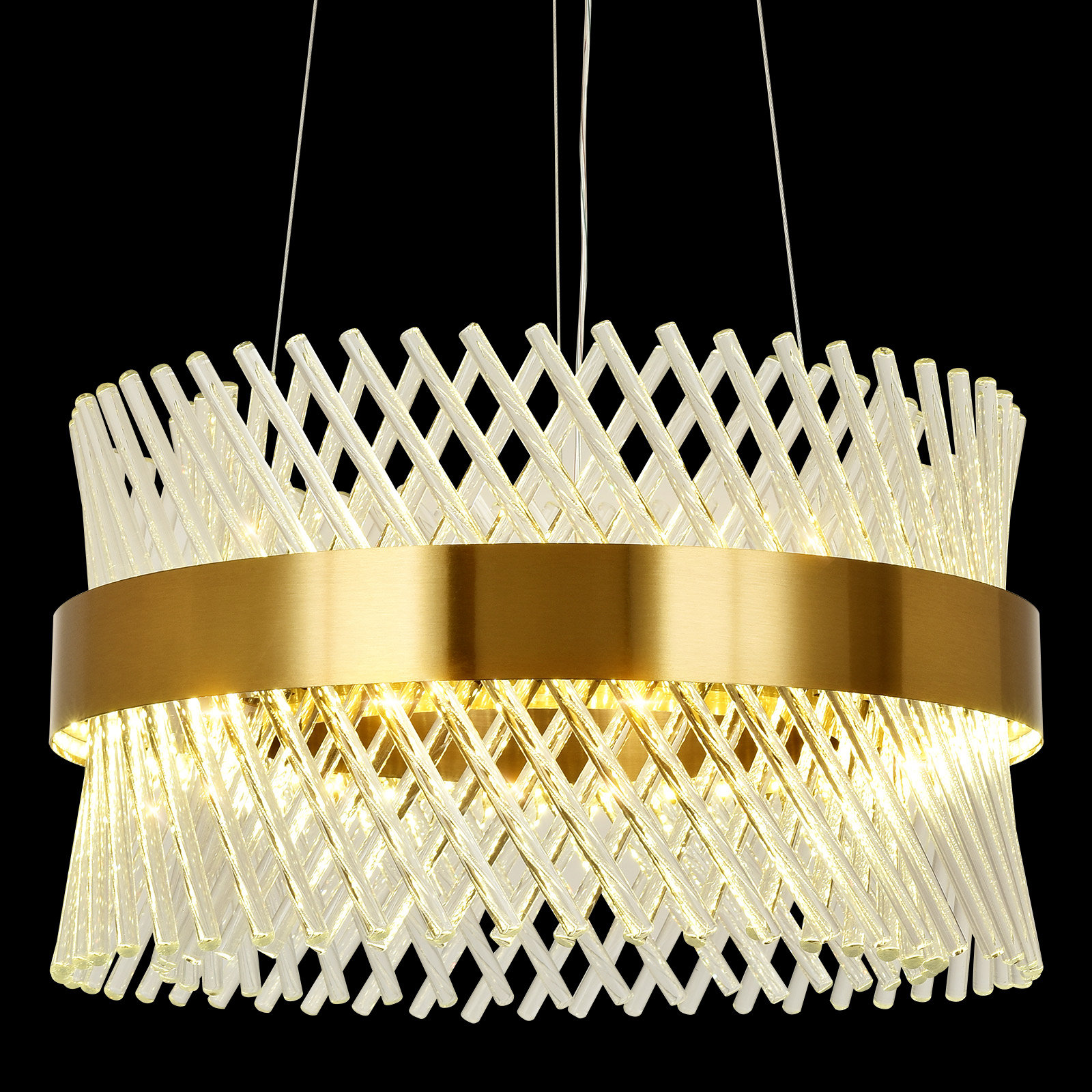 Mercer41 Zene LED Crystal Chandelier - Remote Control, Adjustable ...