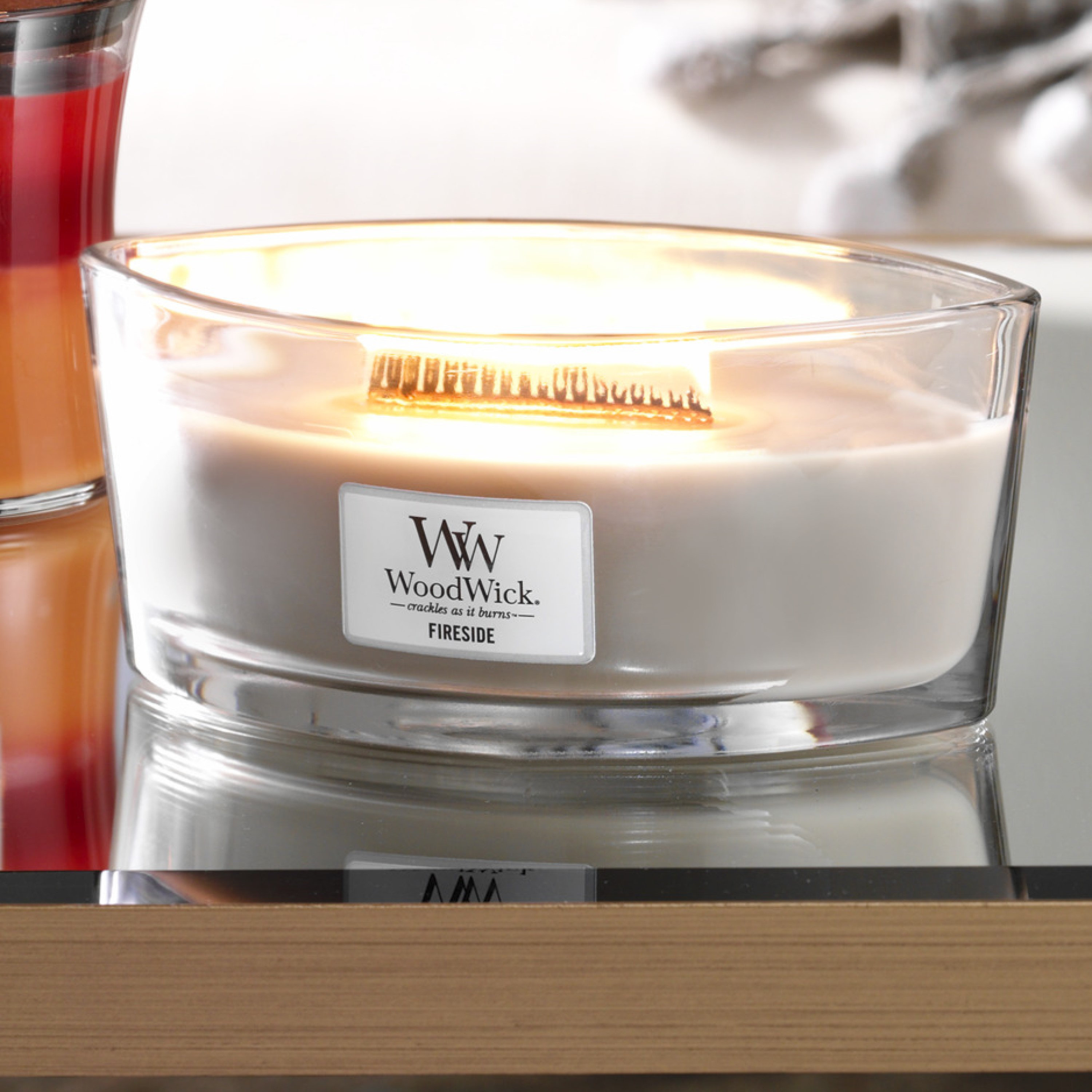WoodWick Ellipse Fireside Scented Jar Candle & Reviews | Wayfair