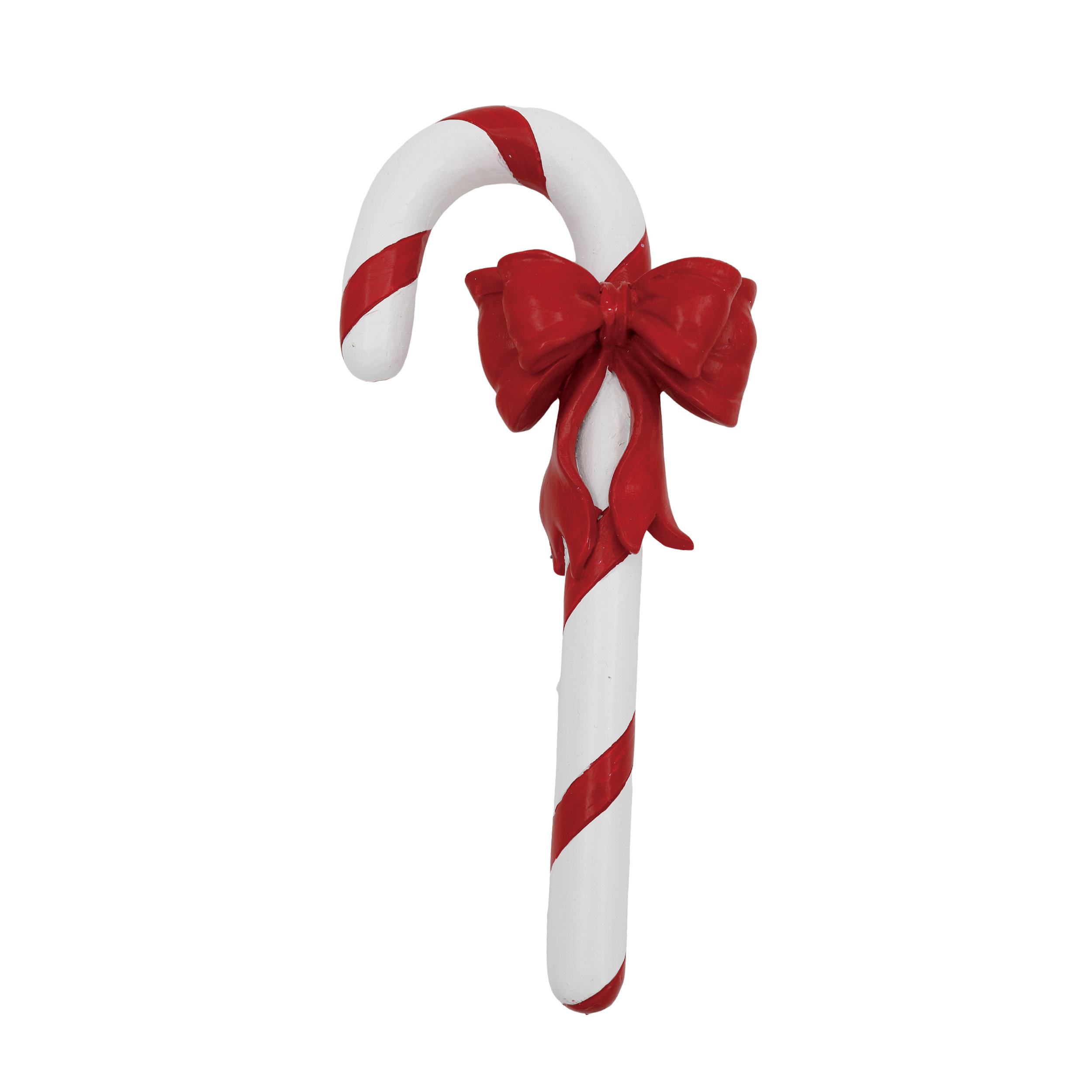 Charlton Home® Oversized Red White Resin Candy Cane - Festive ...