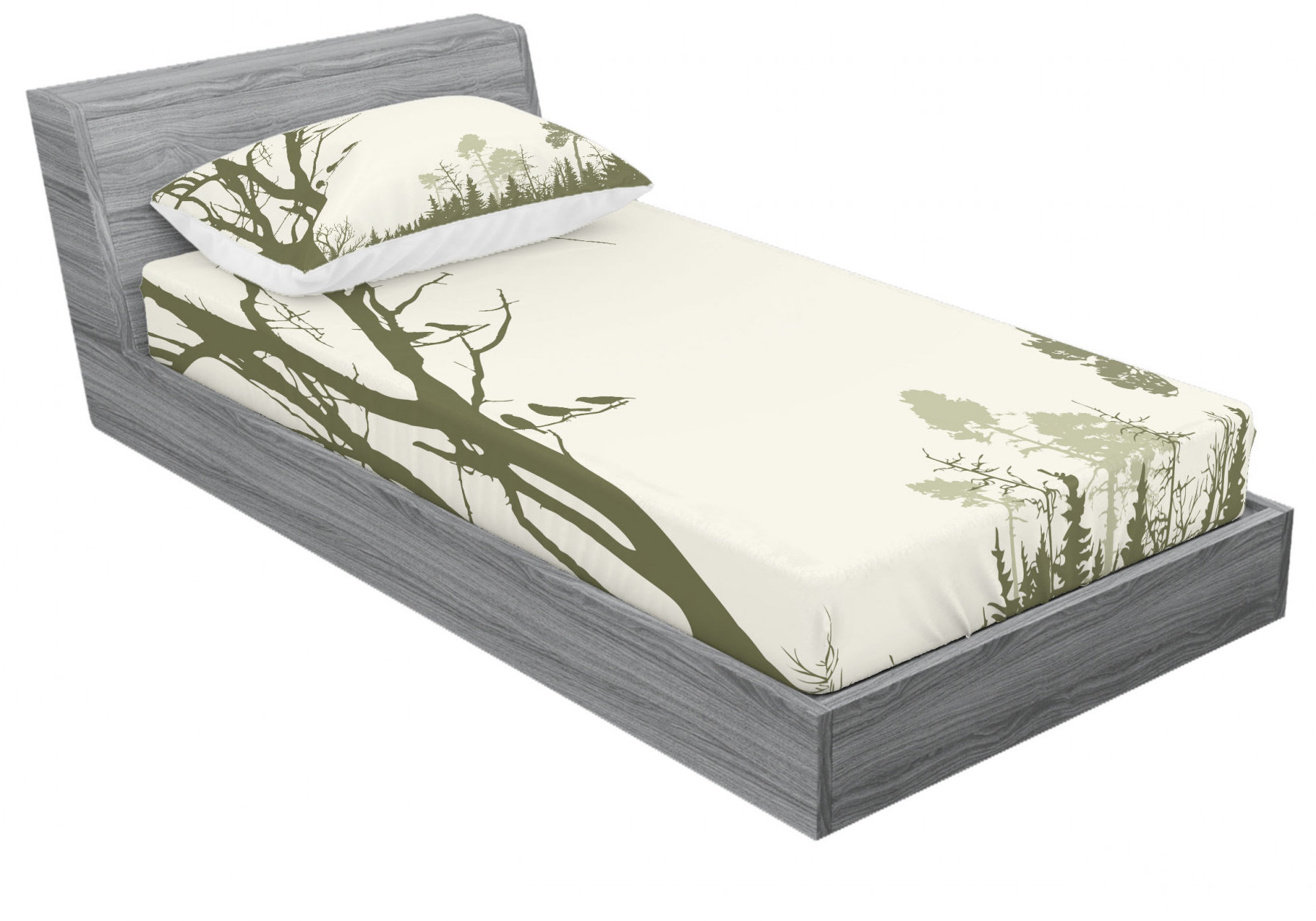 Ambesonne Forest Sheet Set | Wayfair