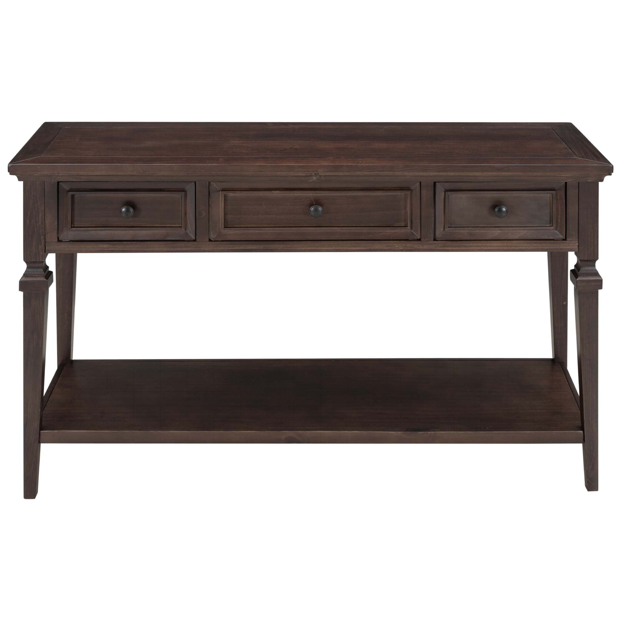 August Grove® Classic Retro Style Console Table with Three Top Drawers ...