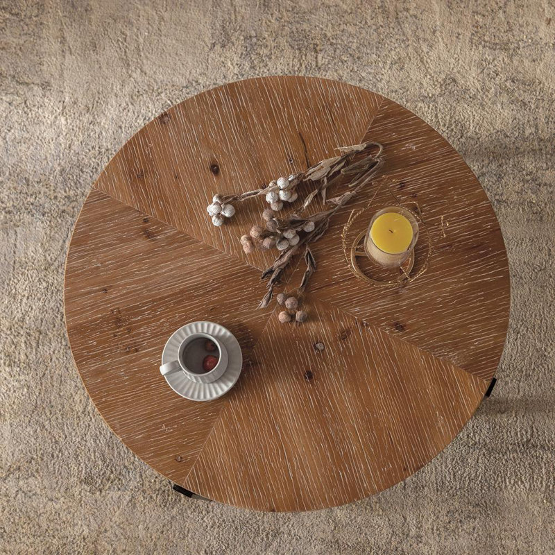 Millwood Pines Modern Retro Splicing Round Coffee Table | Wayfair