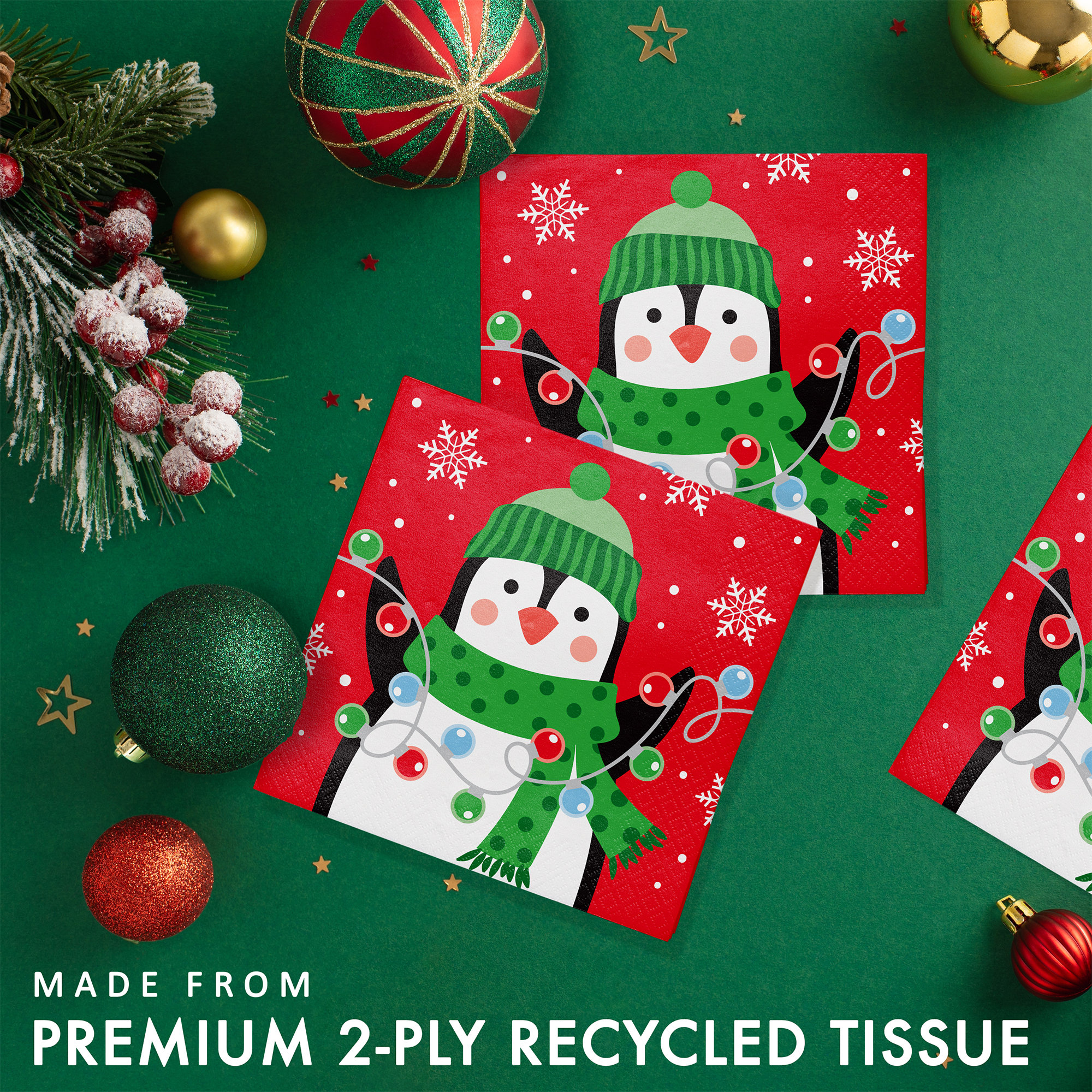 Say Hooray! Christmas Cheer Beverage Napkins, 64 ct. | Wayfair