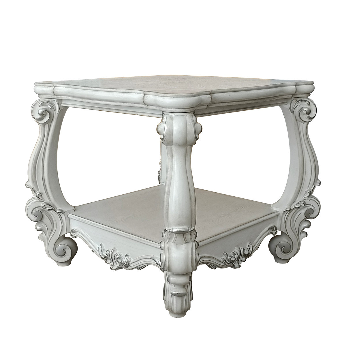 Everly Quinn End Table With Bottom Shelf | Wayfair