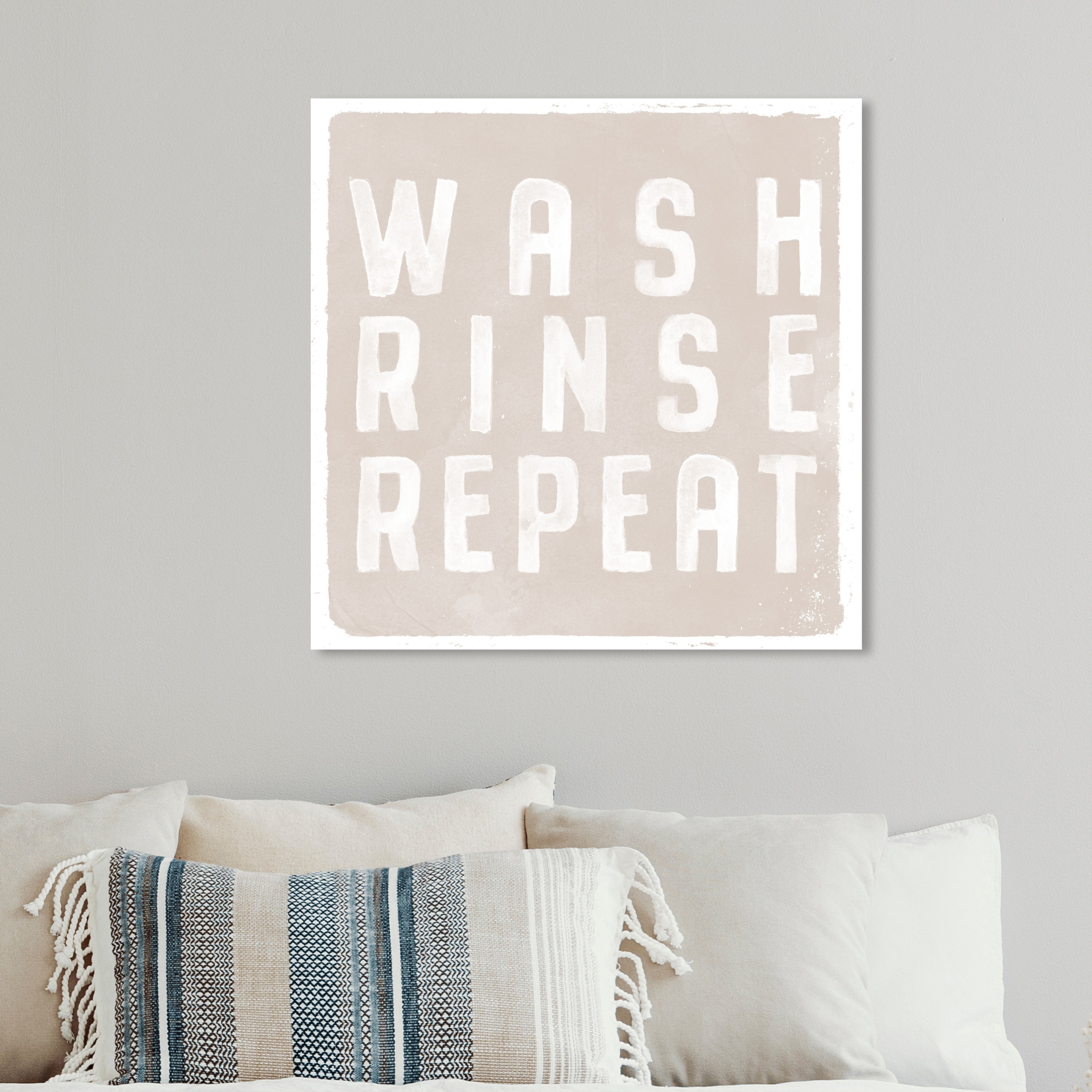Gracie Oaks Typography and Quotes Wash Rinse Repeat Quotes and Sayings ...