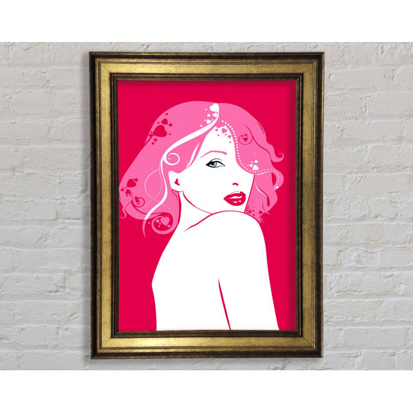Bright Star Shocking Pink Female - Single Picture Frame Art Prints ...