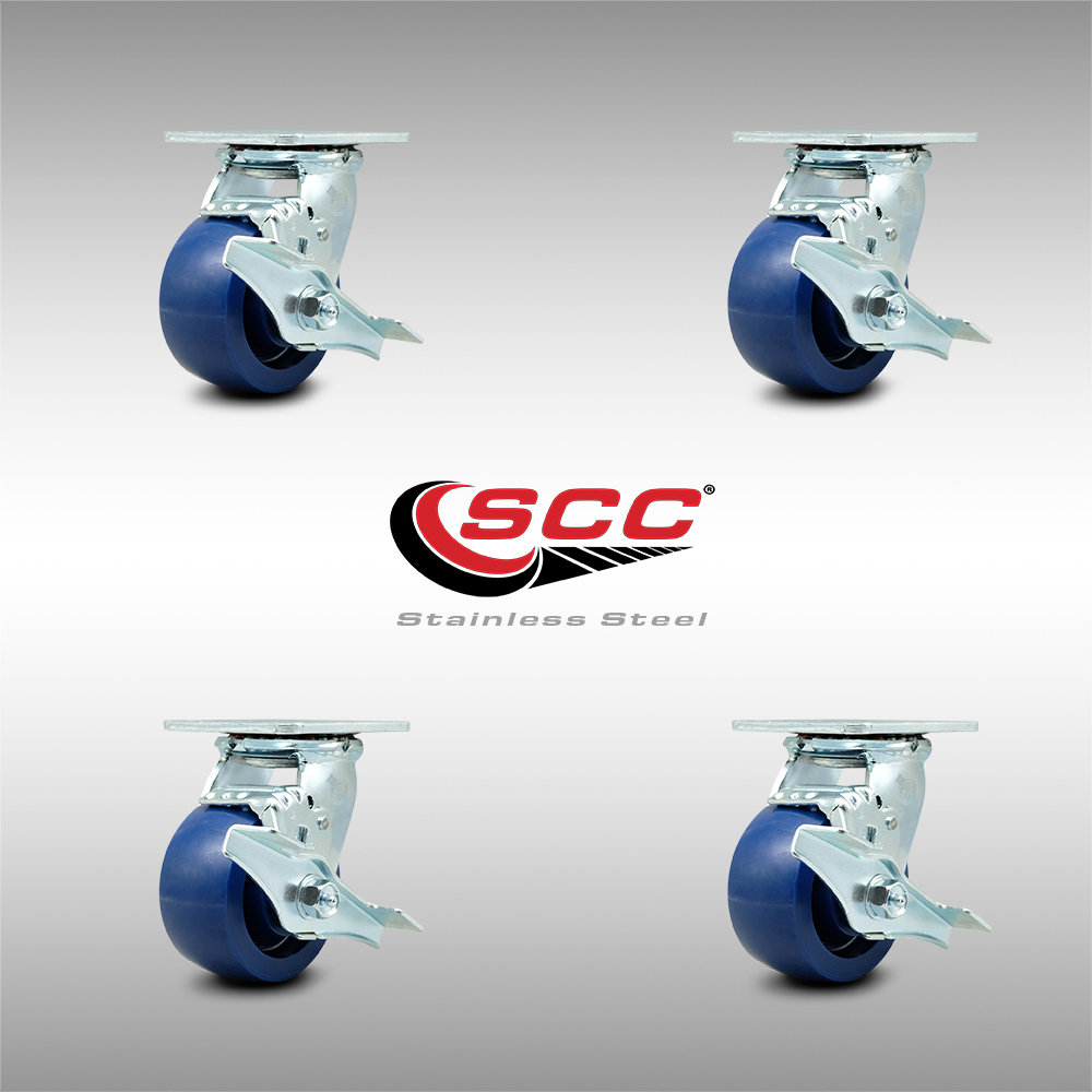 Service Caster Solid Poly Swivel Caster | Wayfair