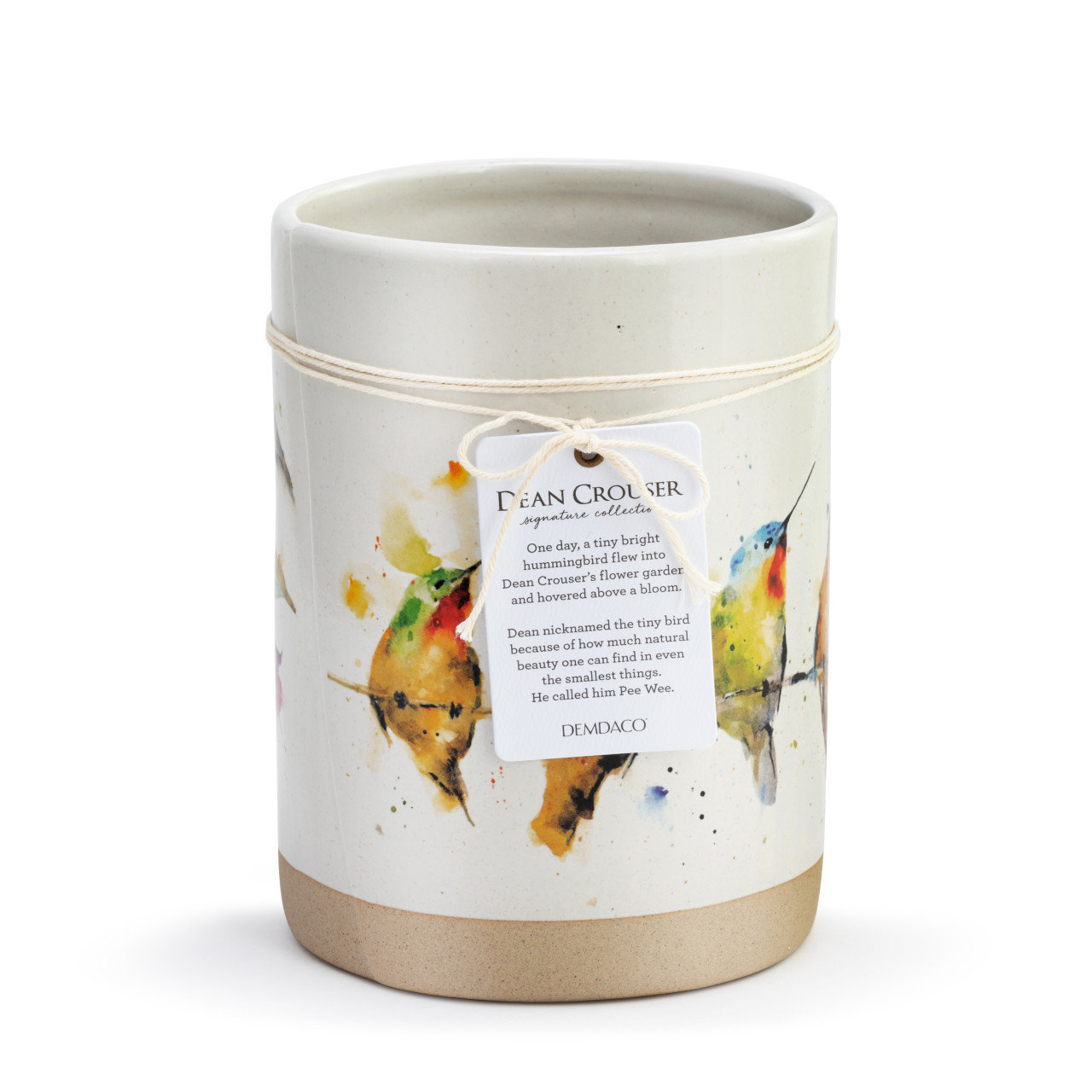 DEMDACO Cream 7" Stoneware Table Vase | Wayfair