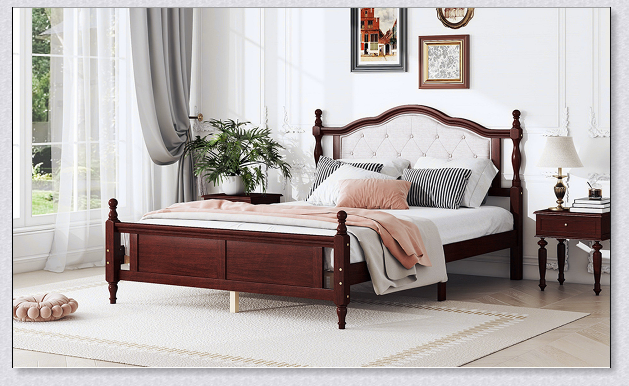 Alcott Hill Cherry Queen Bed - Wayfair Canada