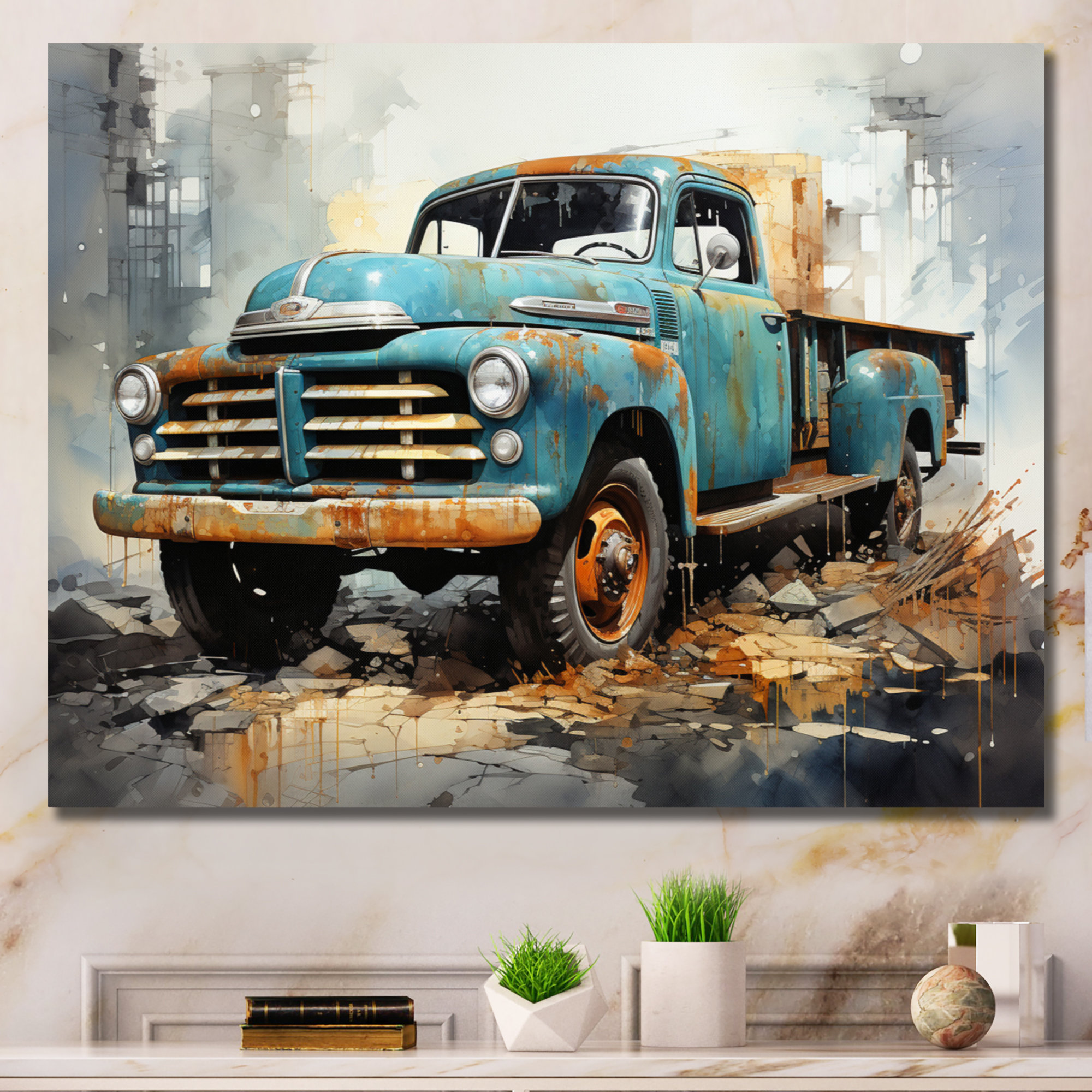 Williston Forge Jazir Vintage Pickup Truck | Wayfair