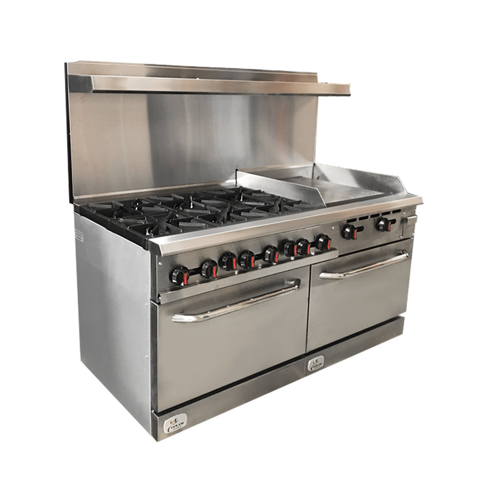 Cooler Depot Open Burner Single Oven Commercial Gas Range | Wayfair