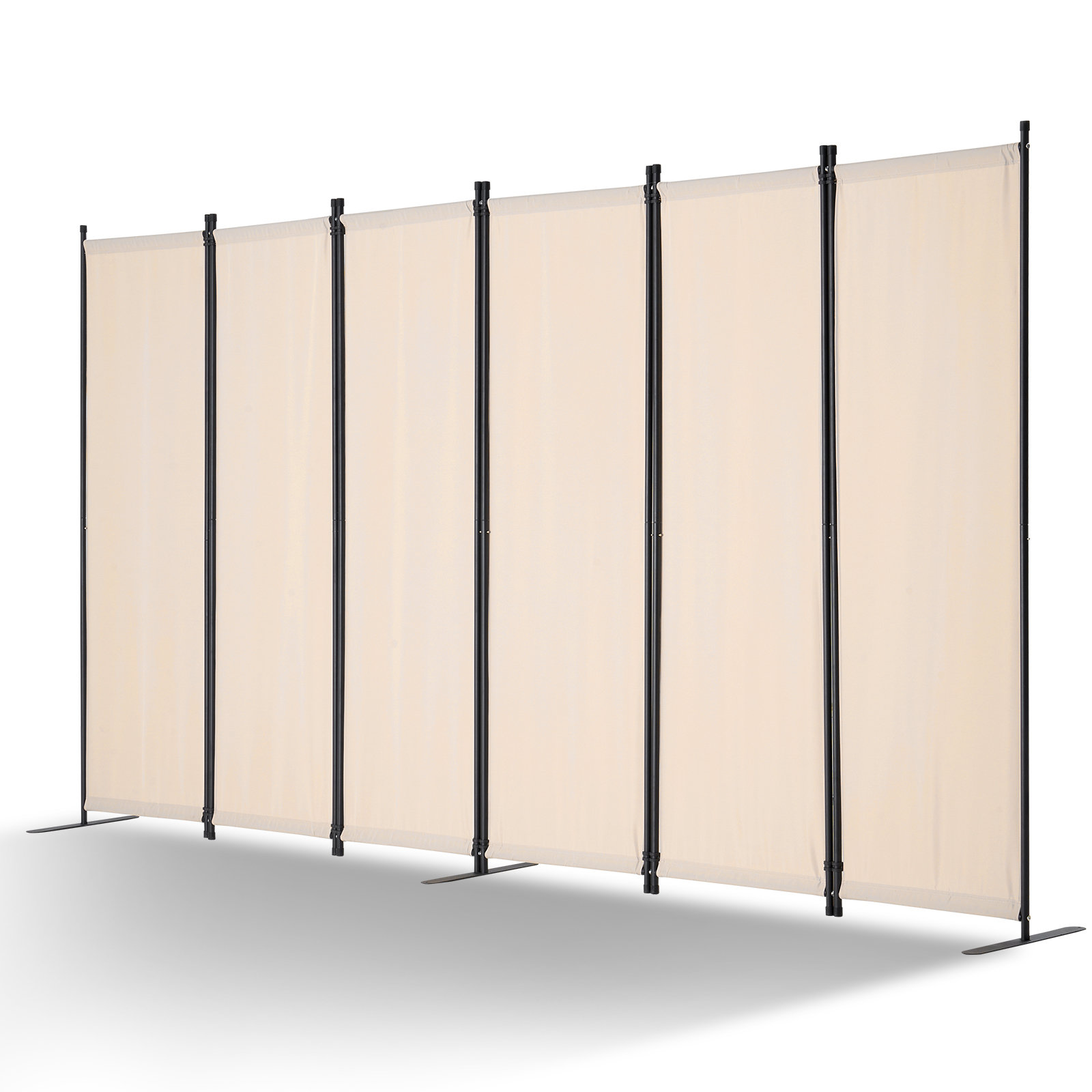VEVOR Room Divider 6 Panel Fabric Room Privacy Screen for Office ...