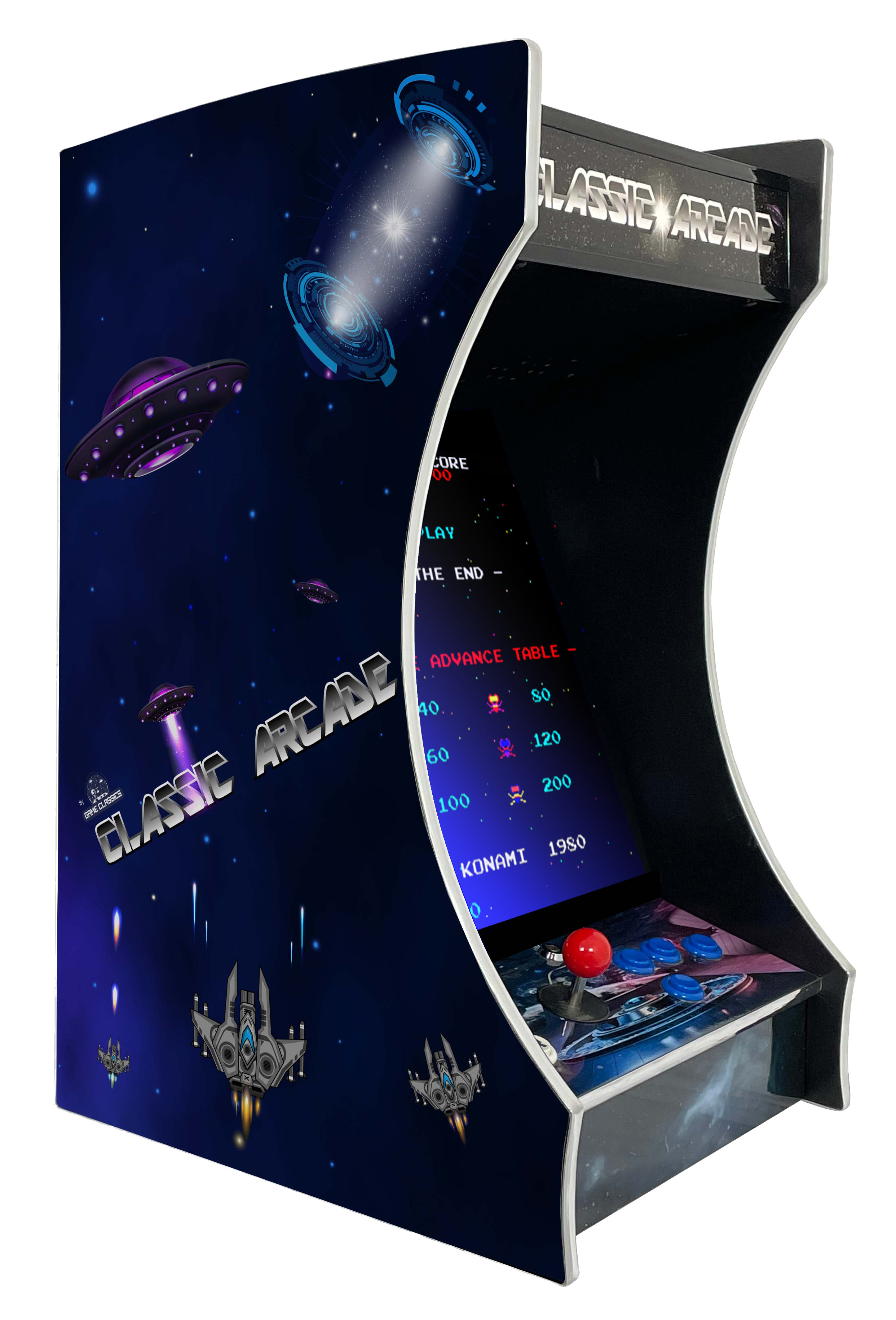 Game Classics Bar/Tabletop 60 In 1 Arcade Video Game Tabletop And ...