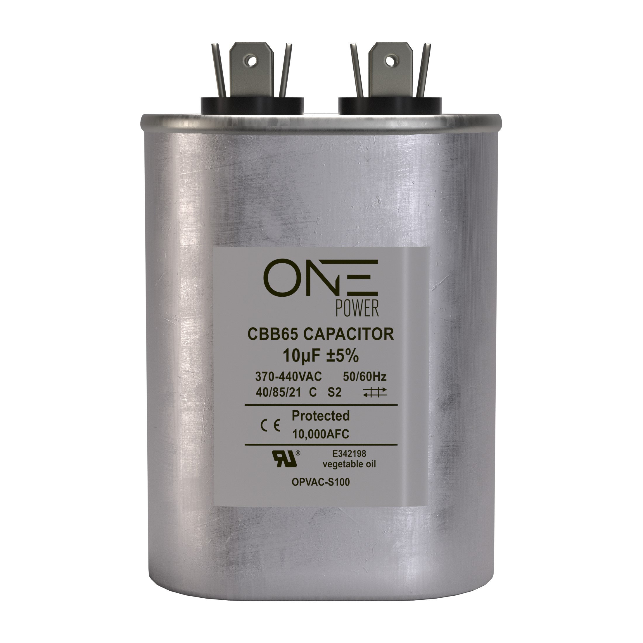 Promounts ONE Power 10-MFD, 370V or 440V Single Run A/C Capacitor 10 uF ...